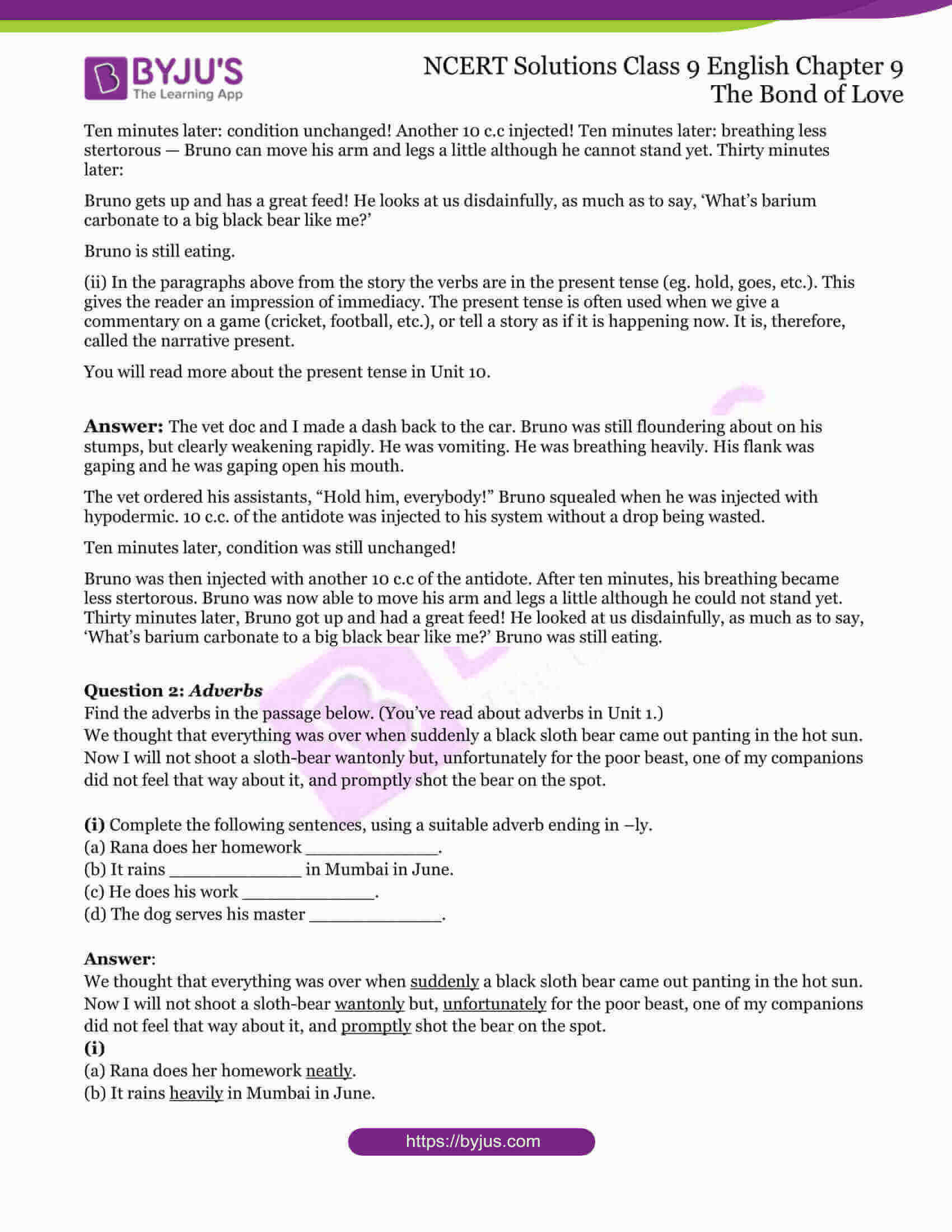 NCERT Solutions for Class 9 English Beehive (Updated for 2020-21 ...