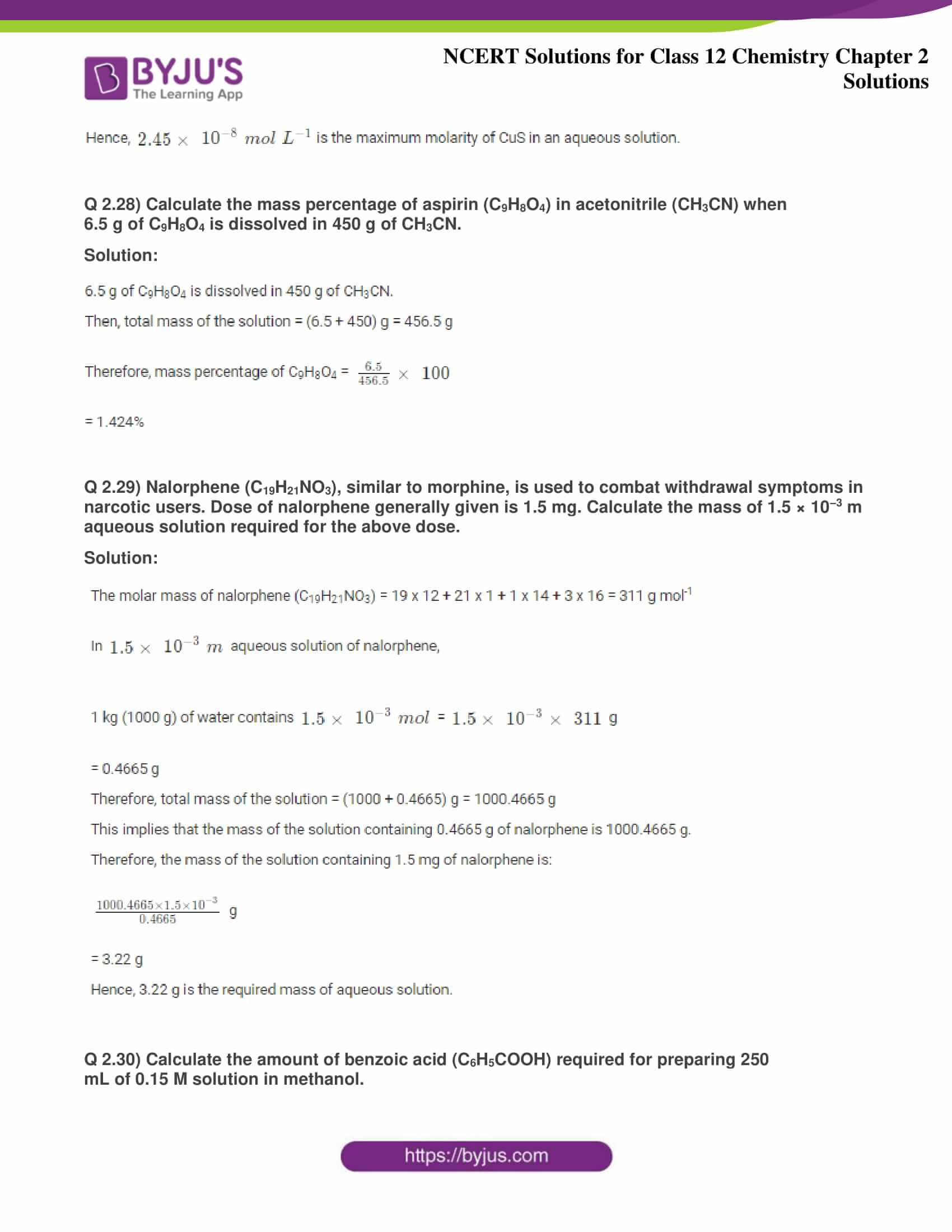 NCERT Solutions for Class 12 Chemistry Chapter 2 Solutions
