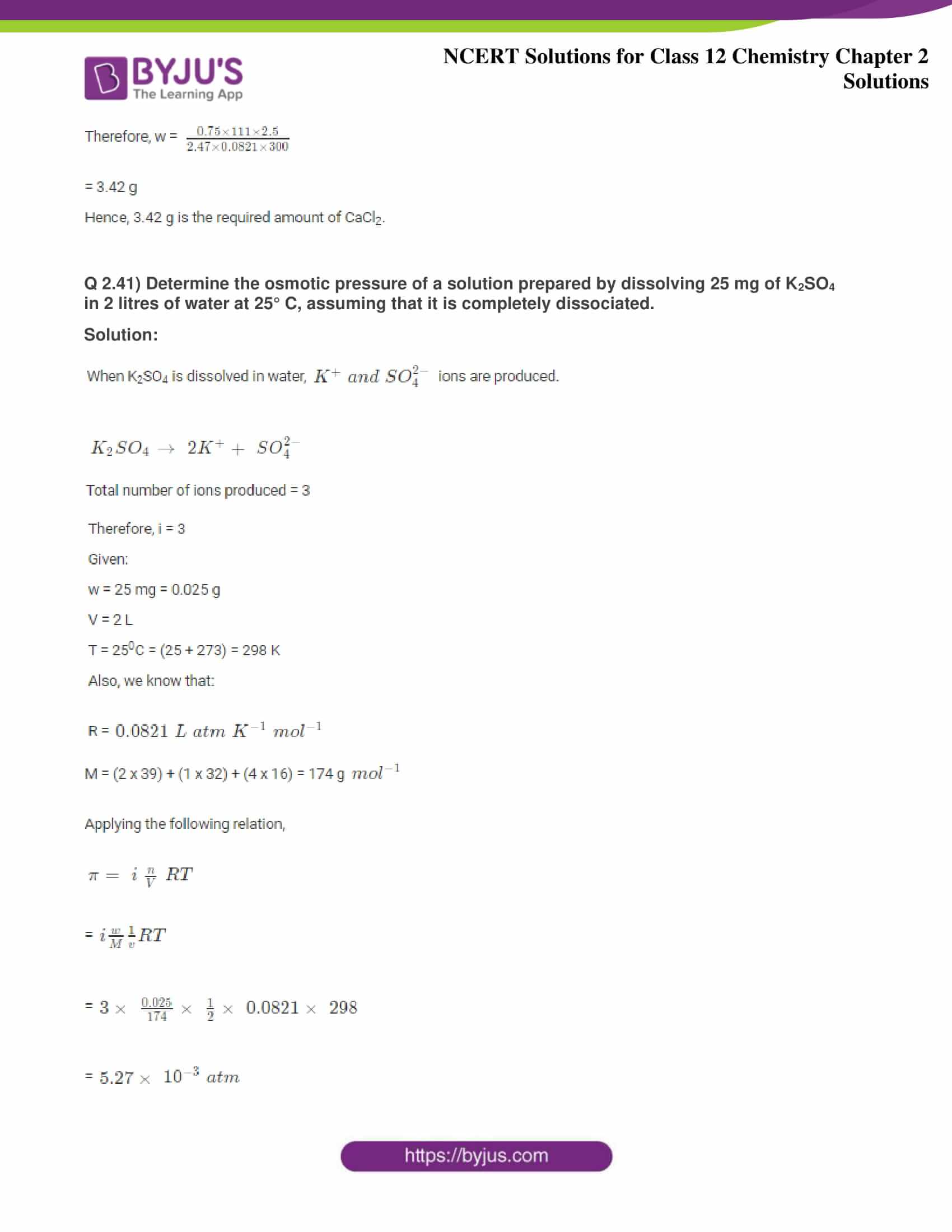 NCERT Solutions for Class 12 Chemistry Chapter 2 Solutions
