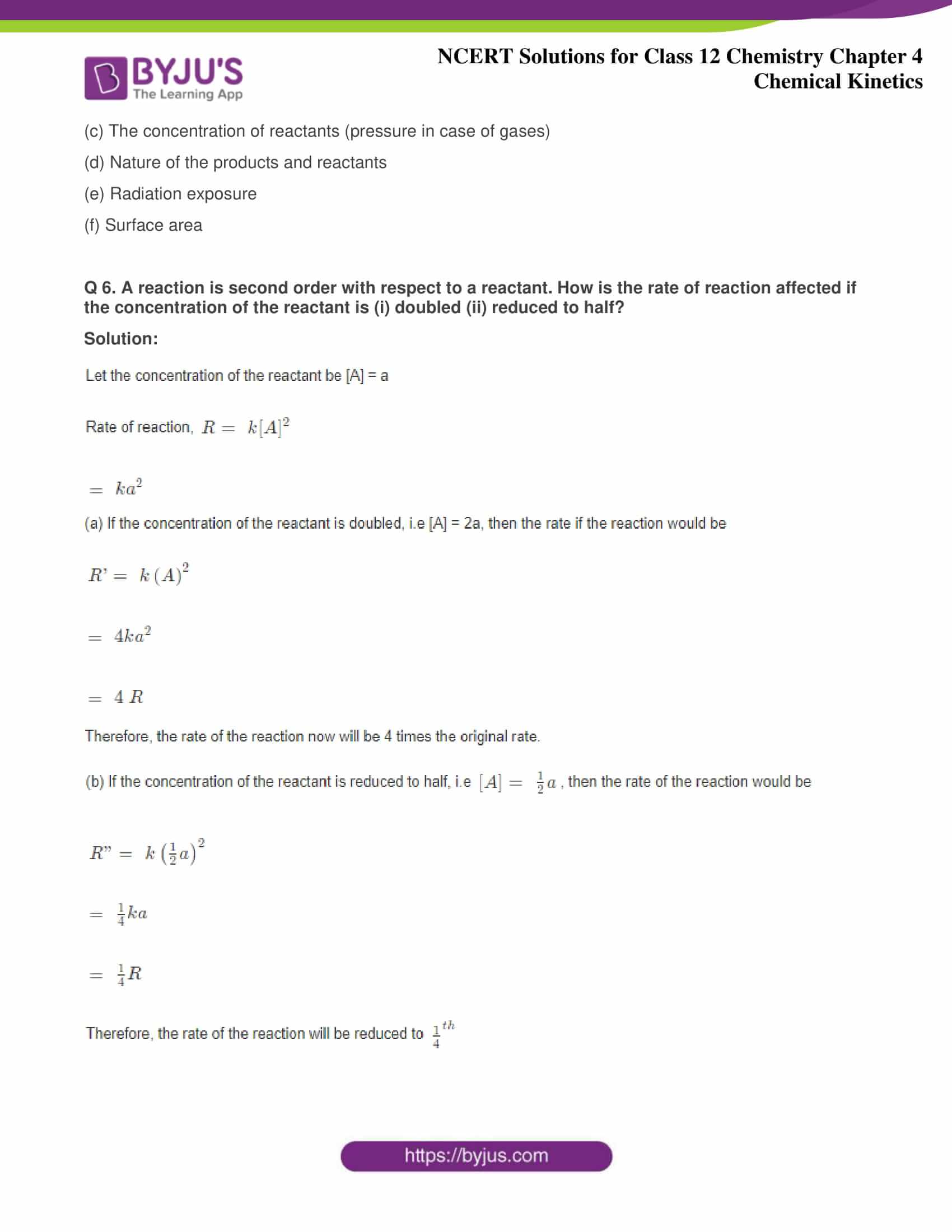 NCERT Solutions for Class 12 Chemistry Chapter 4 Chemical Kinetics