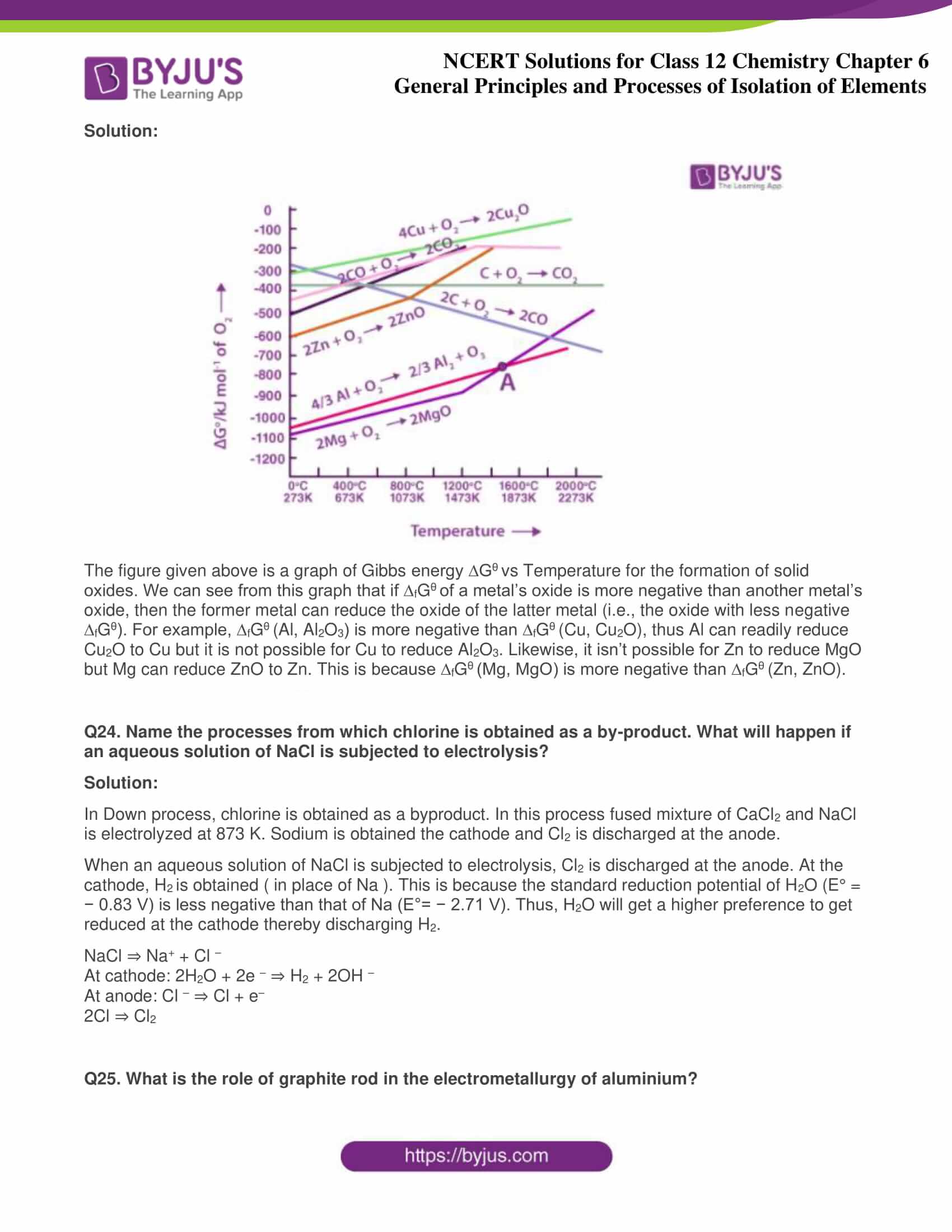 NCERT Solutions for Class 12 Chemistry Chapter 6 General Principles and ...