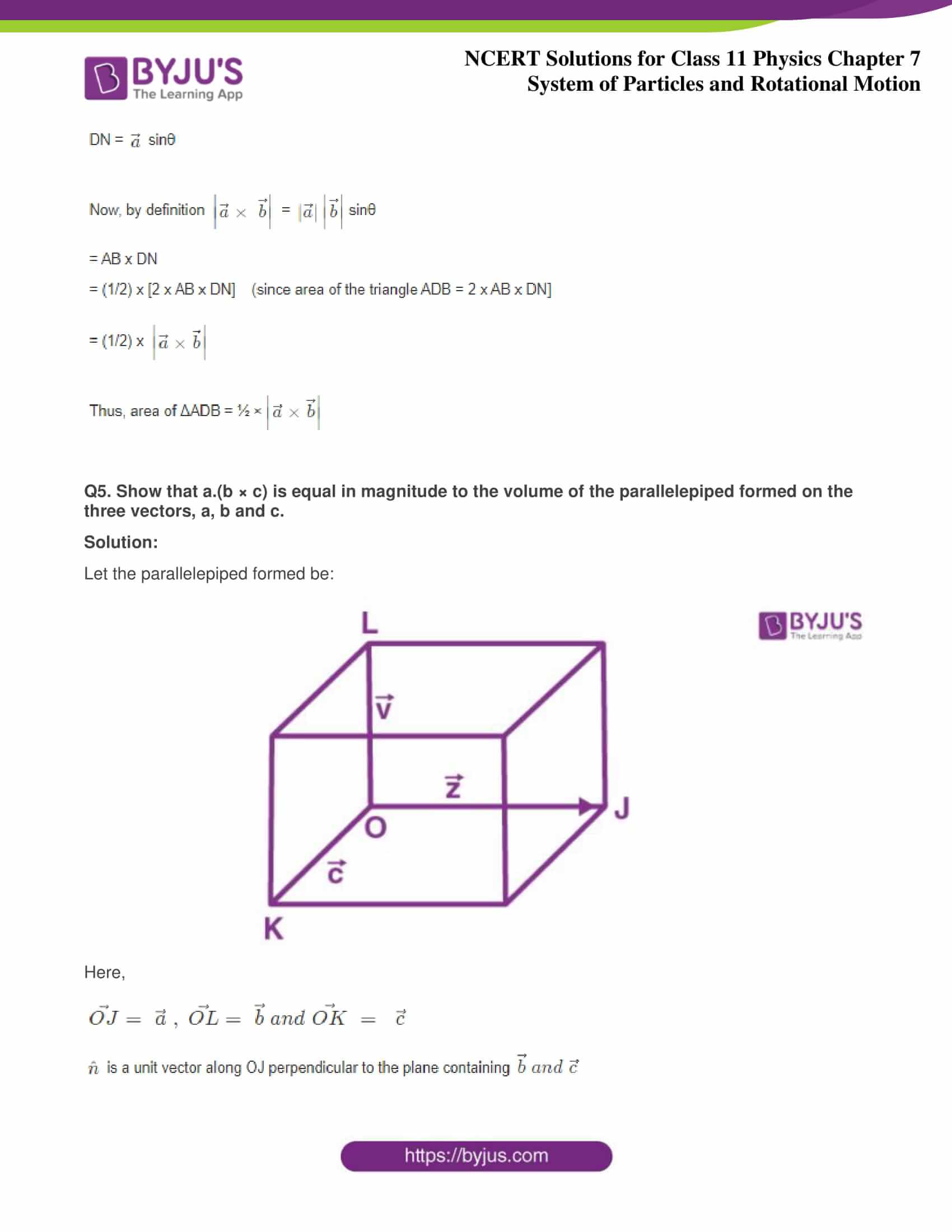 NCERT Solutions for Class 11 Physics Chapter 7 System of Particles and ...