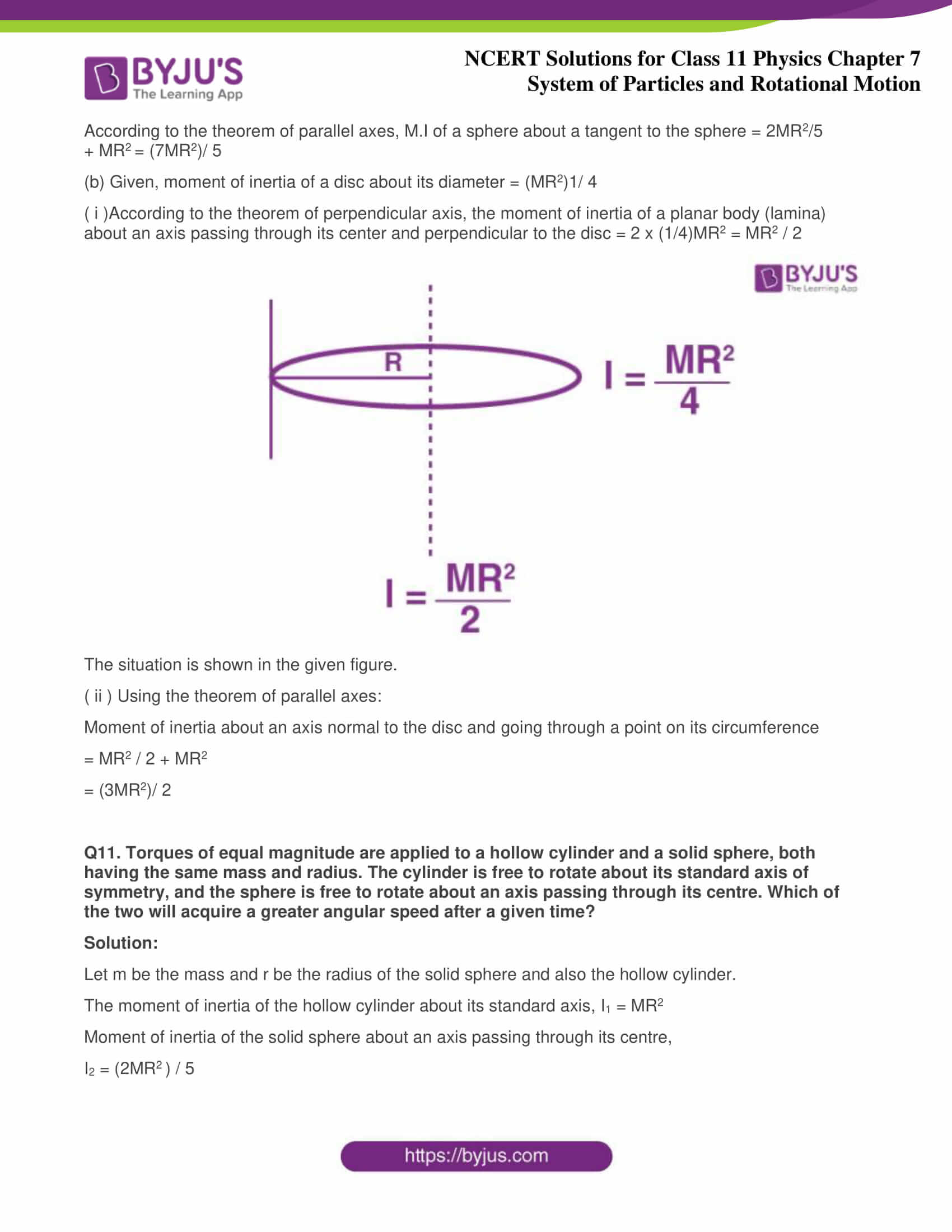 NCERT Solutions for Class 11 Physics Chapter 7 System of Particles and ...