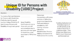 UDID Project [Unique ID for Persons with Disability], Govt Schemes for ...