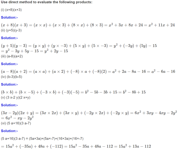 Selina Solutions Class 8 Concise Maths Chapter 12 Algebraic Identities ...
