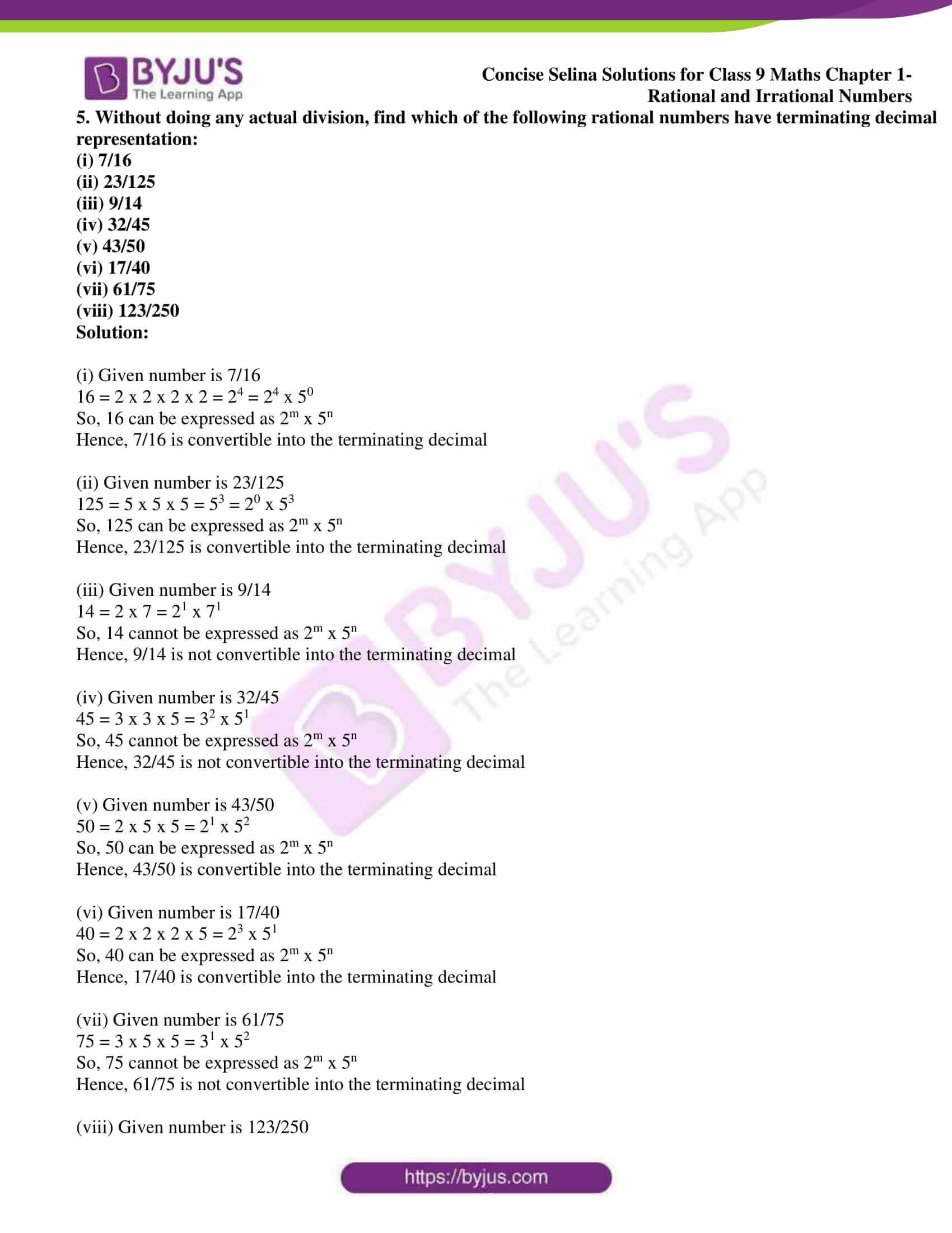 Selina Solutions Class 9 Concise Maths Chapter 1 Rational And 