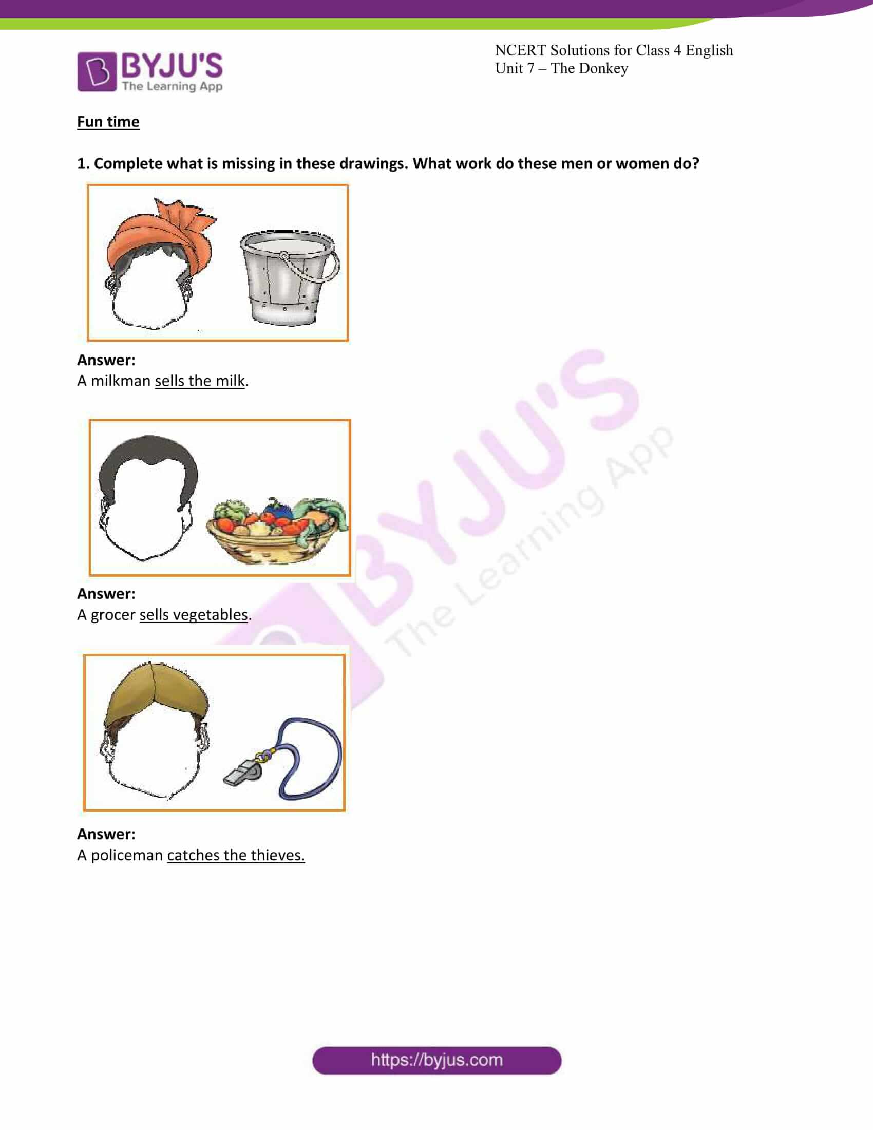 NCERT Solutions For Class 4 English Chapter 7 - The Watering Rhyme, The ...