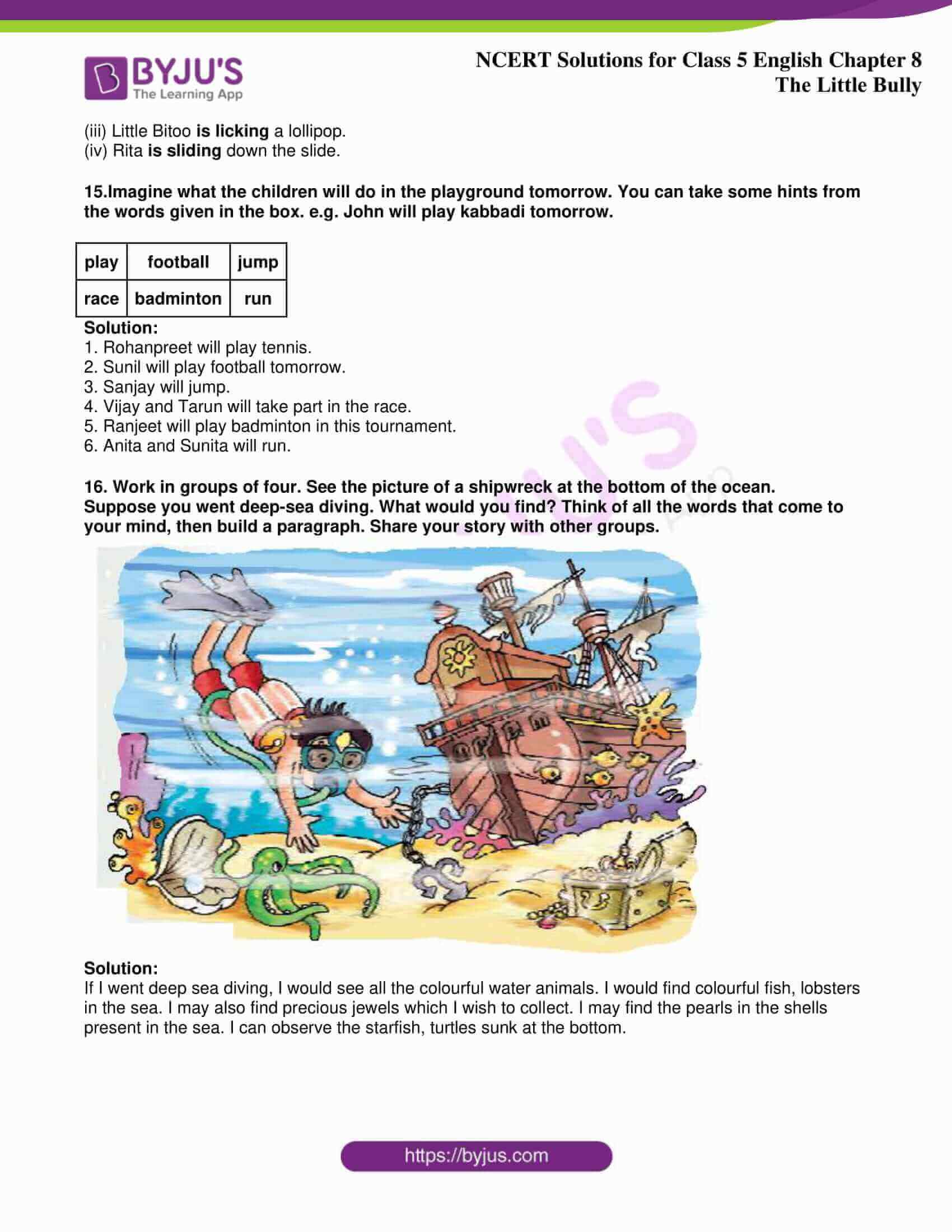 NCERT Solutions for Class 5 English Chapter 8 Nobody’s Friend and The ...