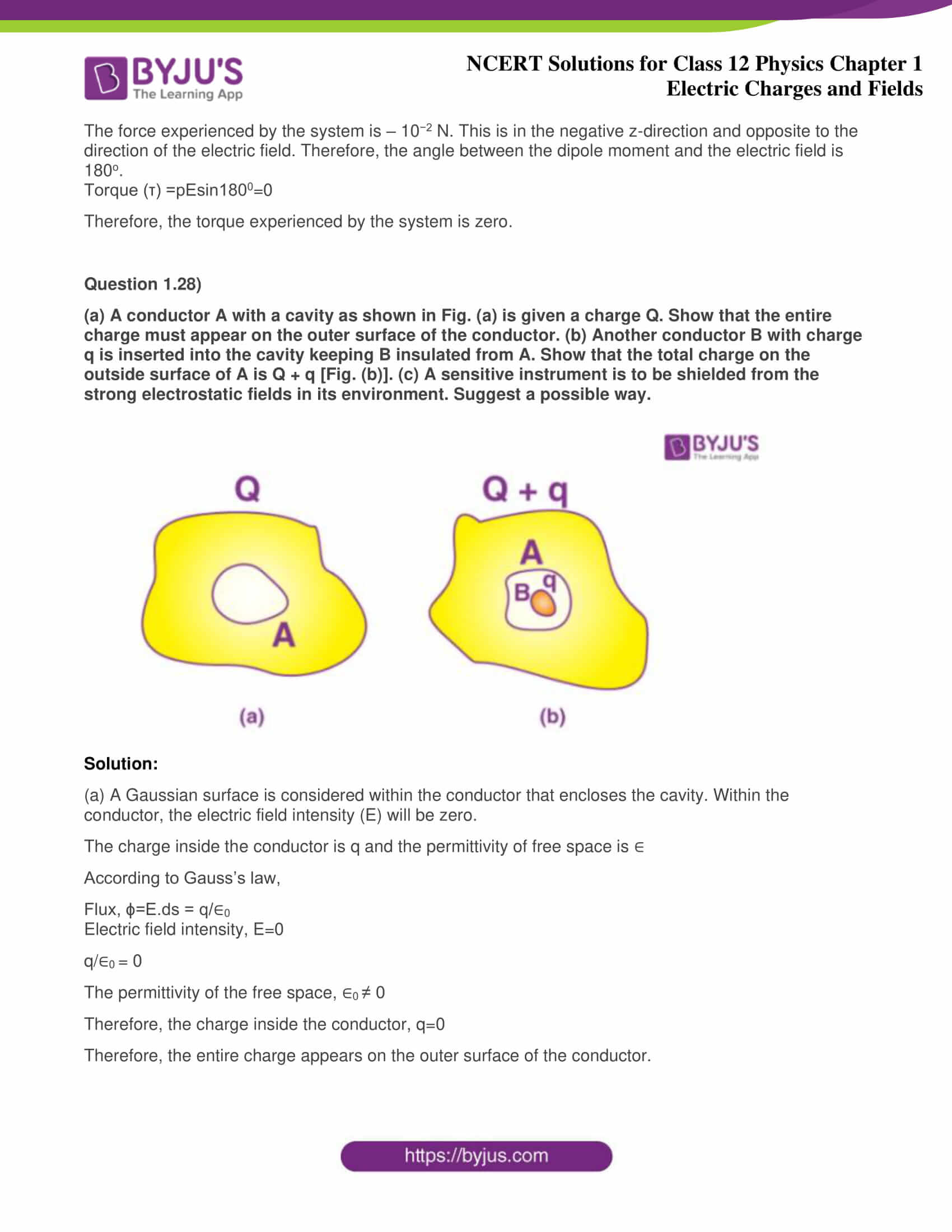 NCERT Solutions for Class 12 Physics Chapter 1 Electric Charges and Fields