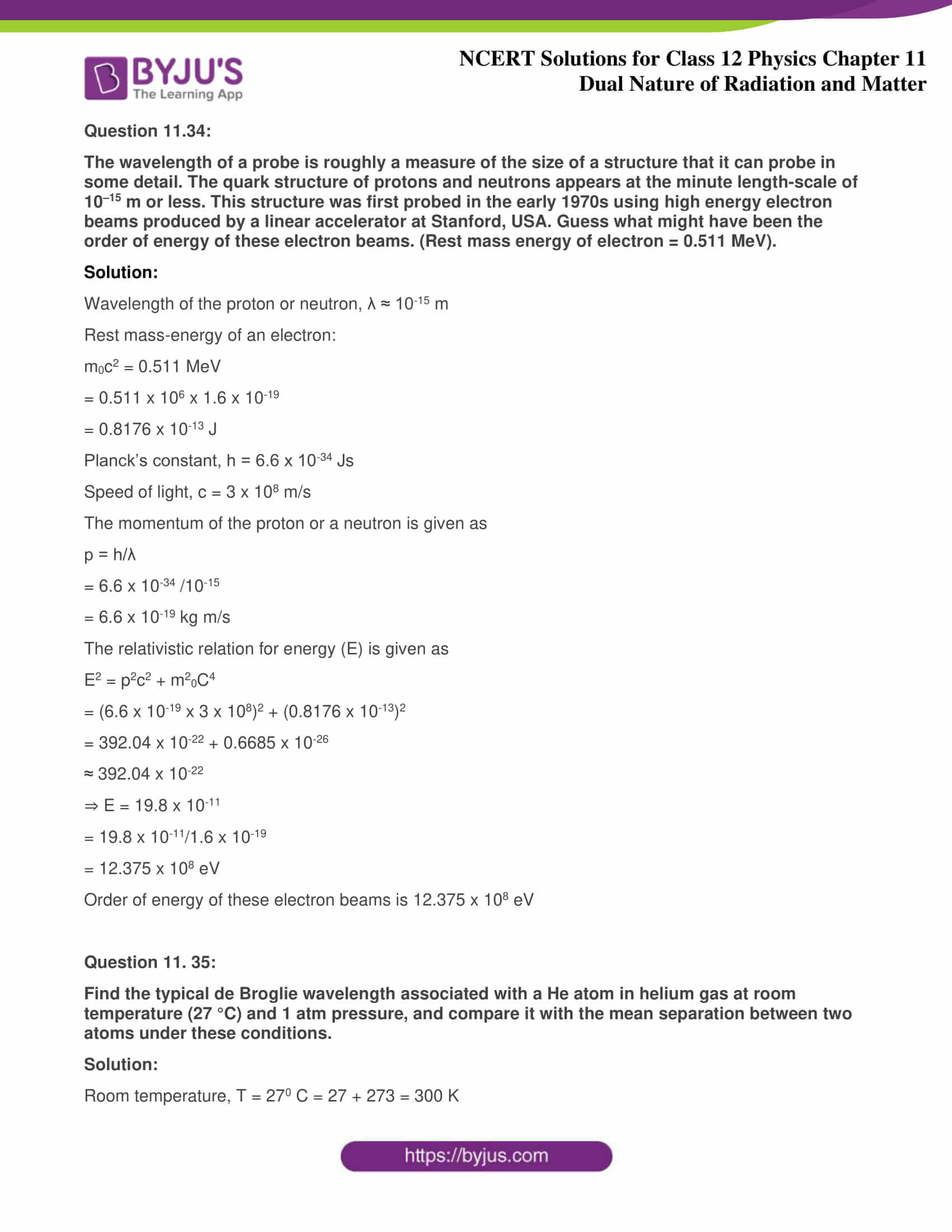 NCERT Solutions Class 12 Physics Chapter 11 Dual Nature of Radiation ...