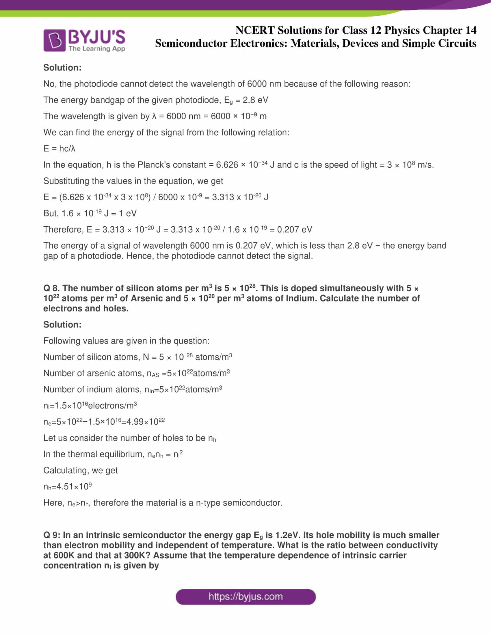 NCERT Solutions Class 12 Physics Chapter 14 Semiconductor Electronics: Materials, Devices and ...