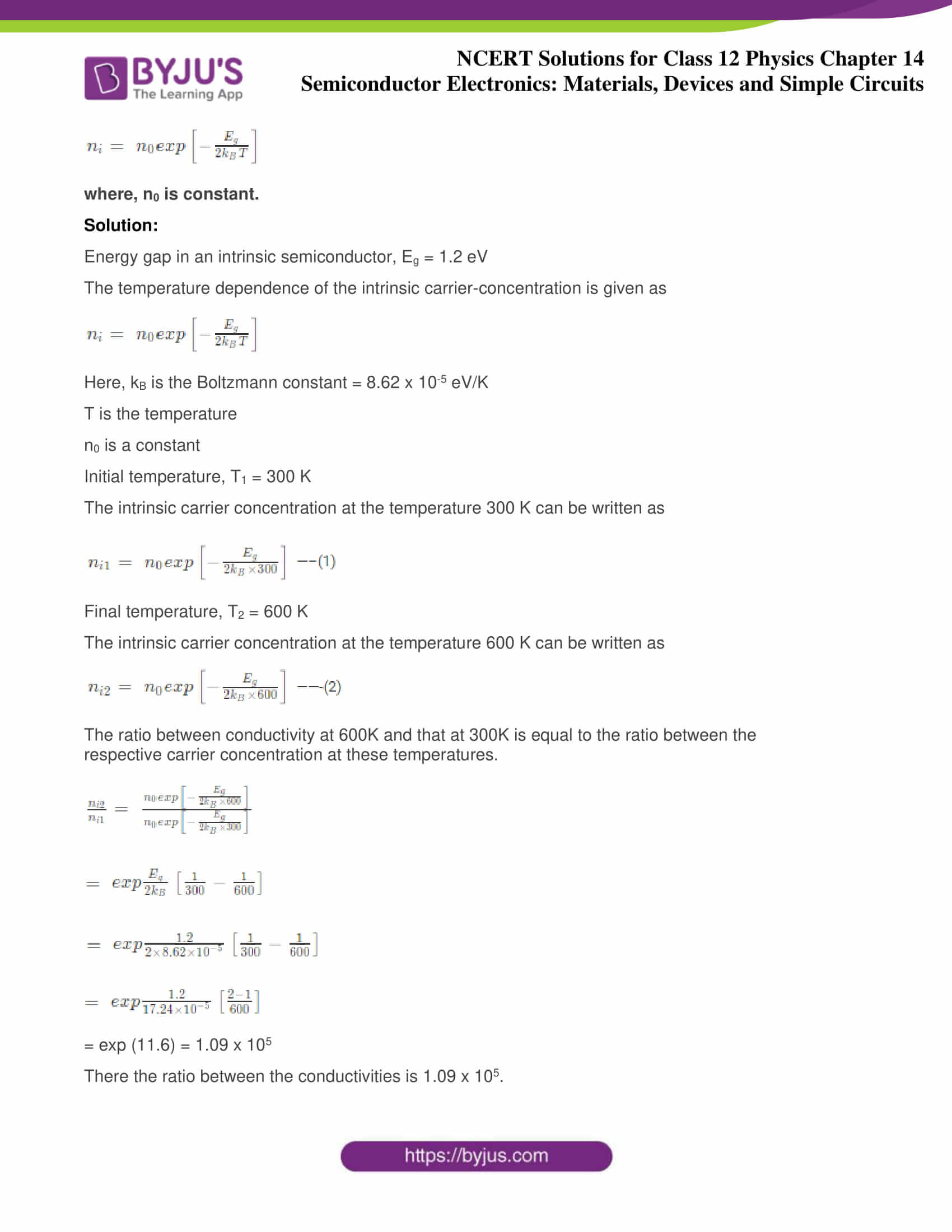 NCERT Solutions Class 12 Physics Chapter 14 Semiconductor Electronics: Materials, Devices and ...