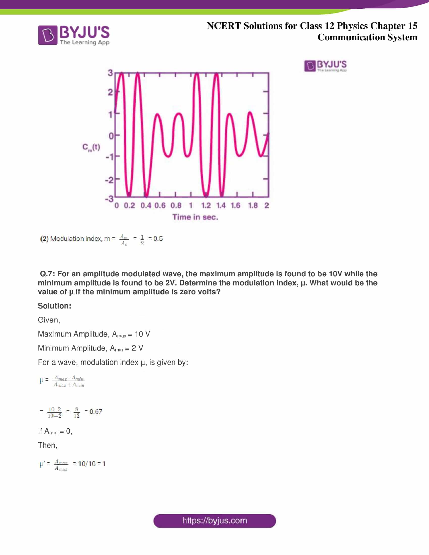 NCERT Solutions Class 12 Physics Chapter 15 Communication System