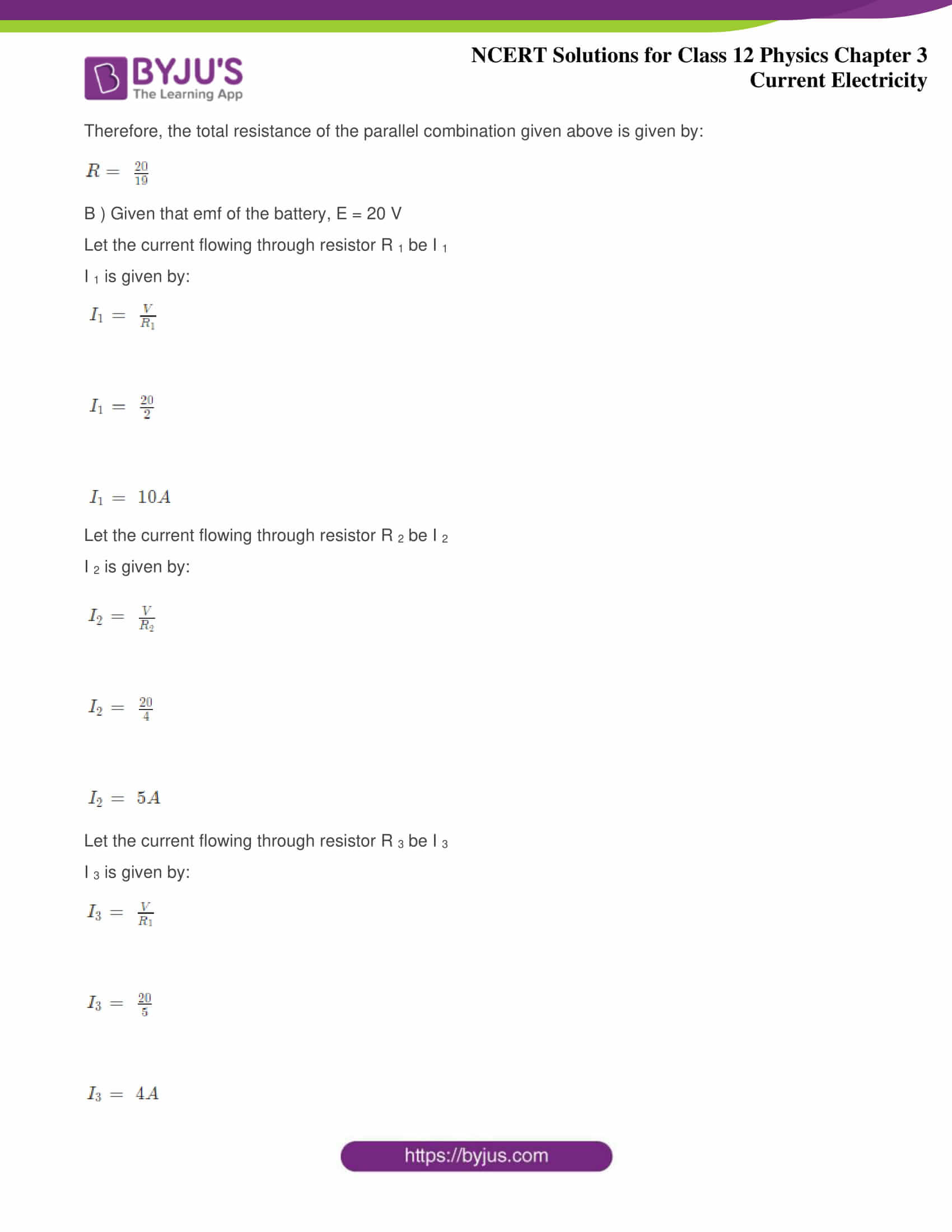 NCERT Solutions for Class 12 Physics Chapter 3 Current Electricity