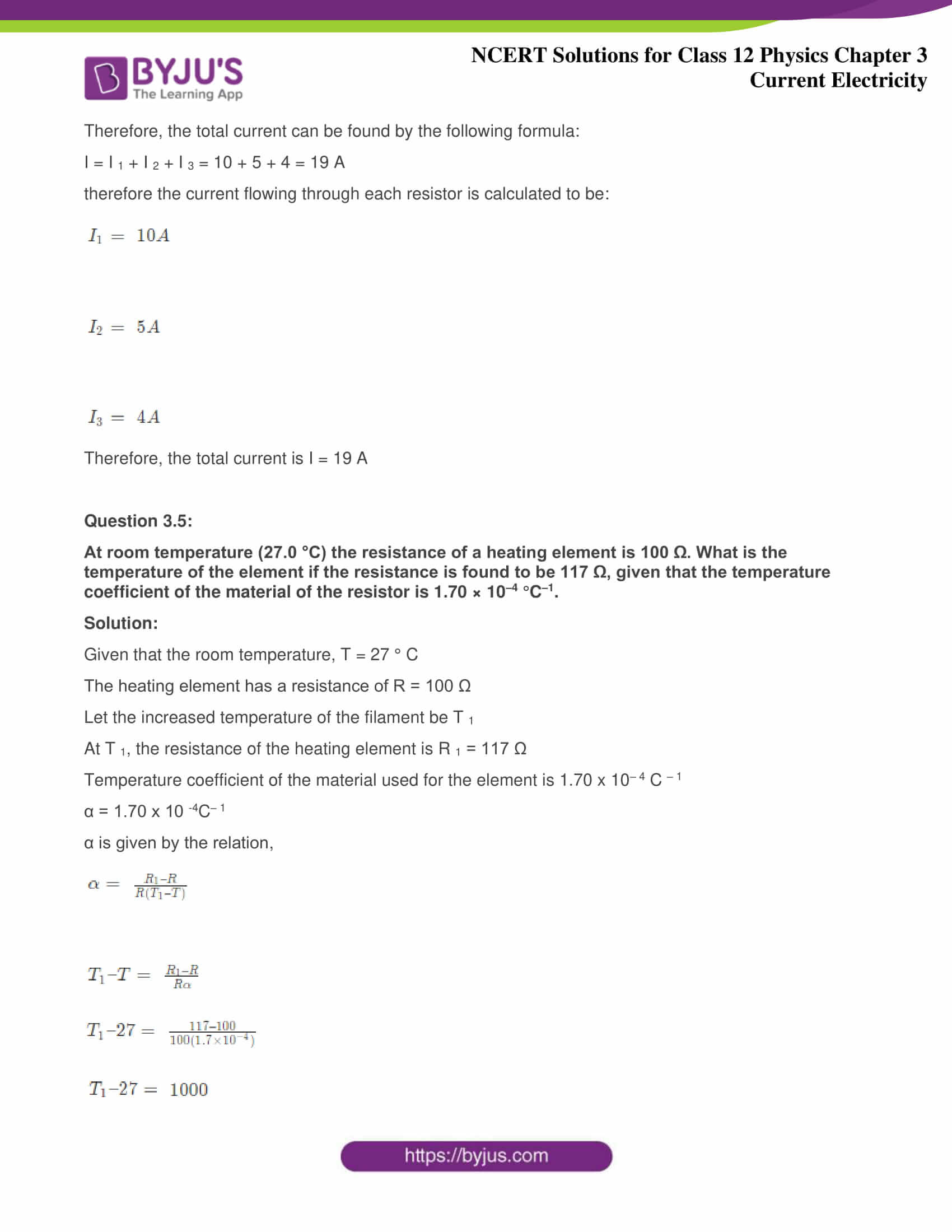 NCERT Solutions for Class 12 Physics Chapter 3 Current Electricity