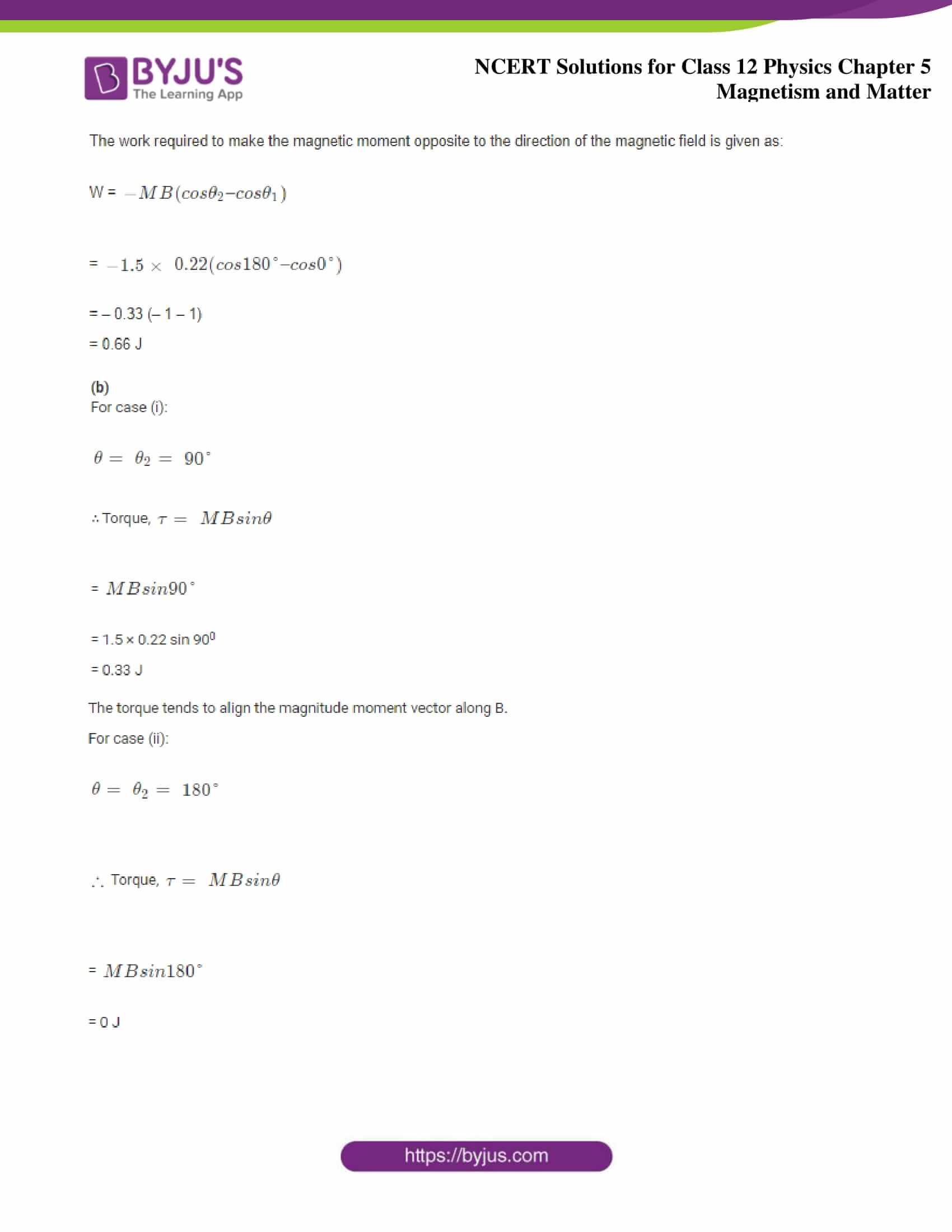 ncert solutions may7 class 12 physics chapter 5 magnetism and matter 06