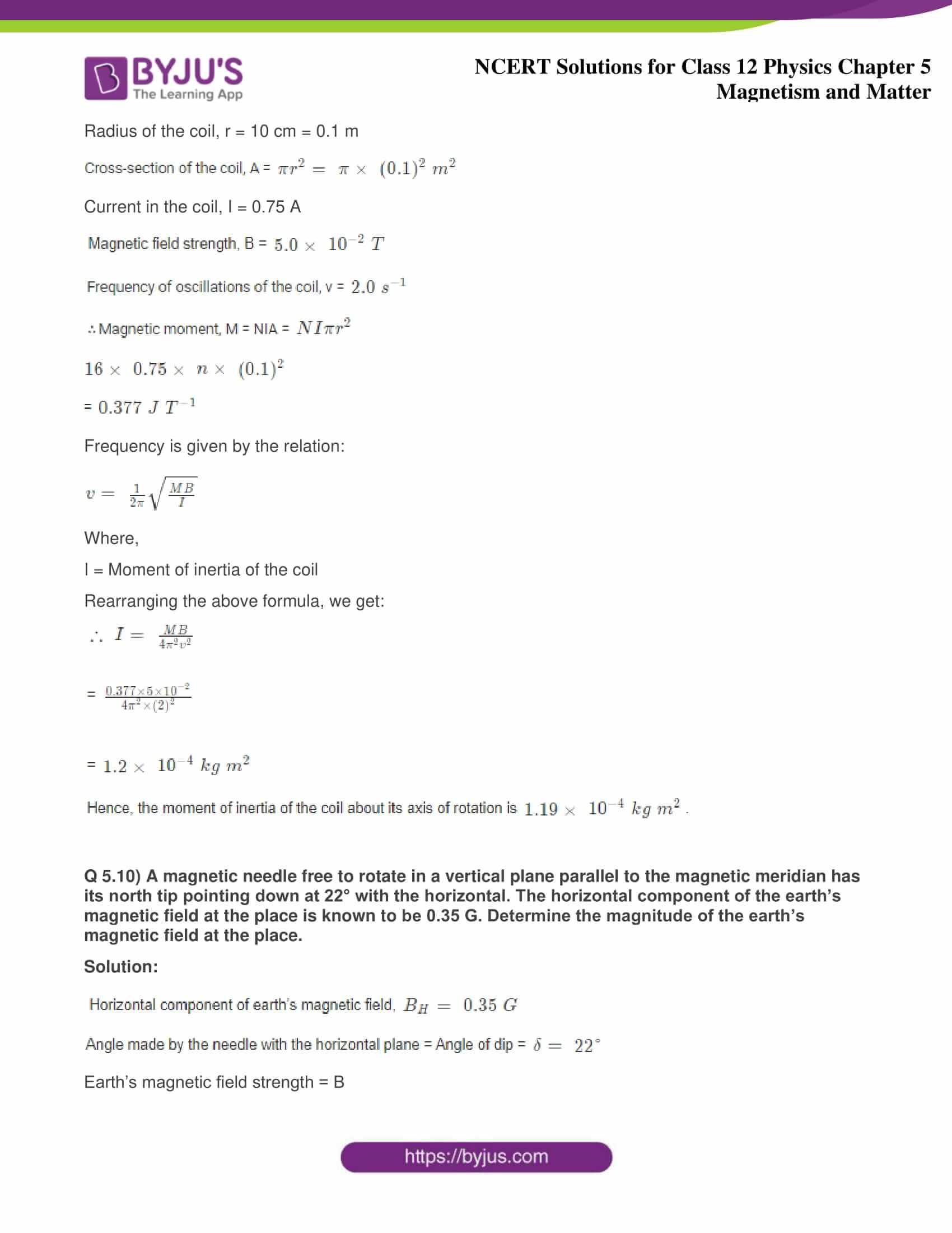 ncert solutions may7 class 12 physics chapter 5 magnetism and matter 08