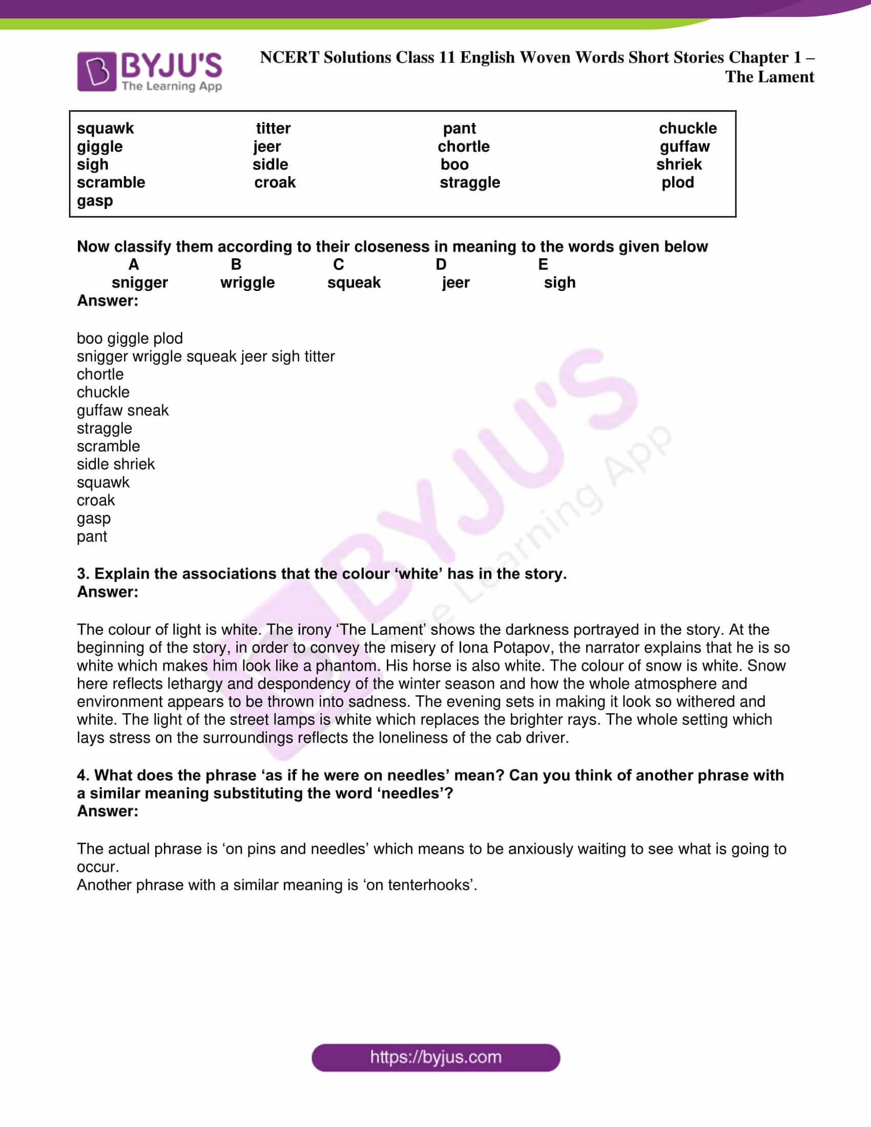 NCERT Solutions For Class 11 English Woven Words Chapter 1 The Lament ncert-solutions-for-class-11-english-woven-words-chapter-1-the-lament