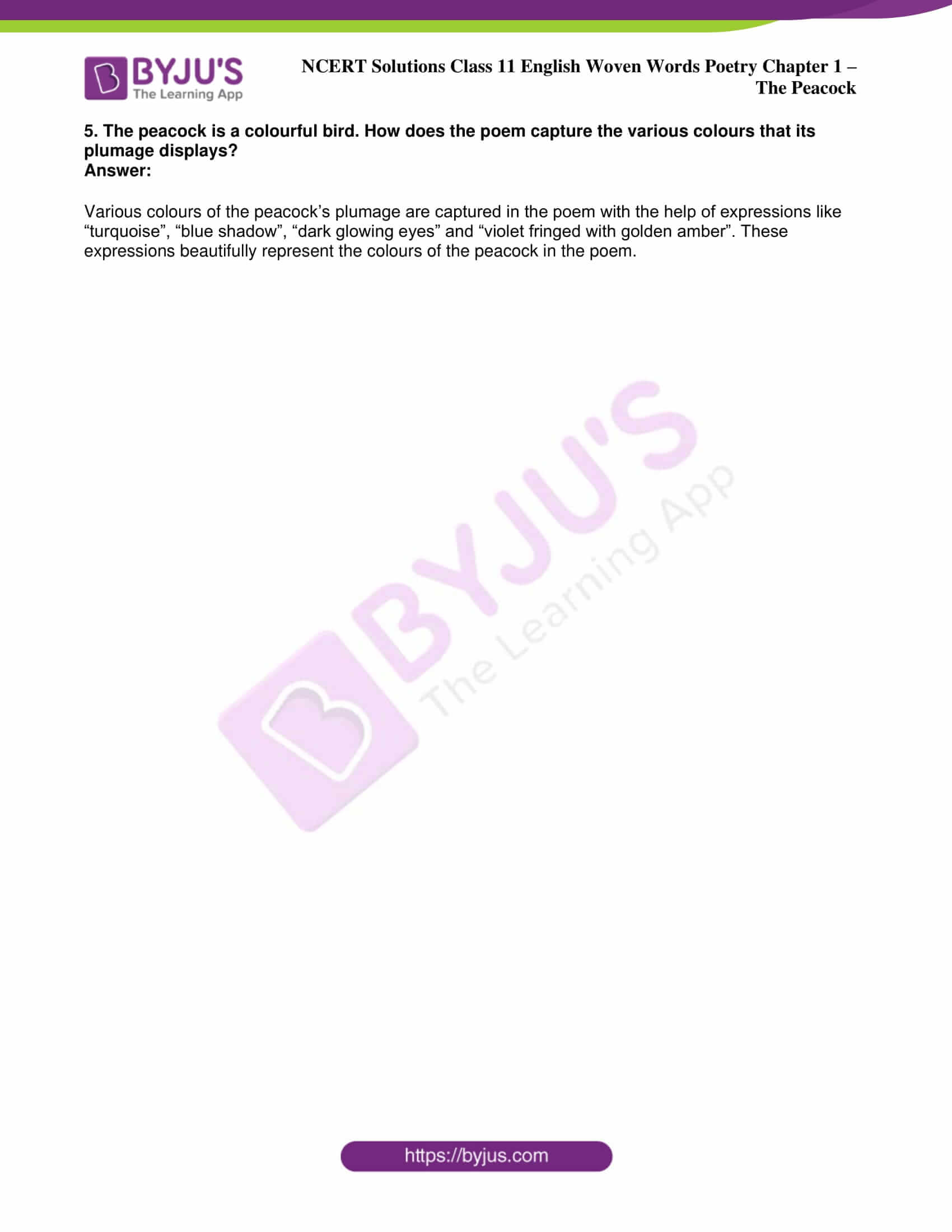 NCERT Solutions For Class 11 English Woven Words Poetry Chapter 1 The ncert-solutions-for-class-11-english-woven-words-poetry-chapter-1-the