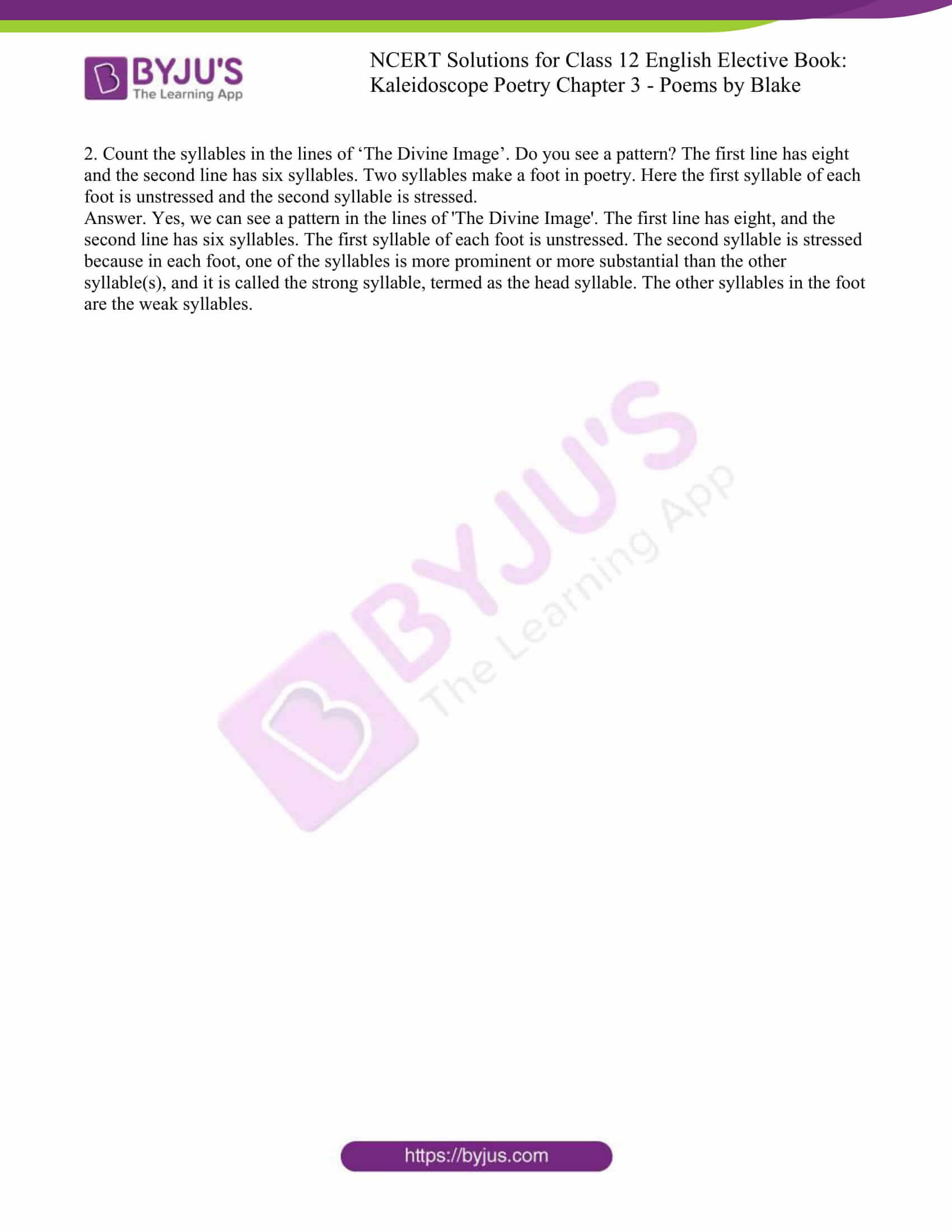 NCERT Solutions For Class 12 English Elective Book: Kaleidoscope Poetry ...
