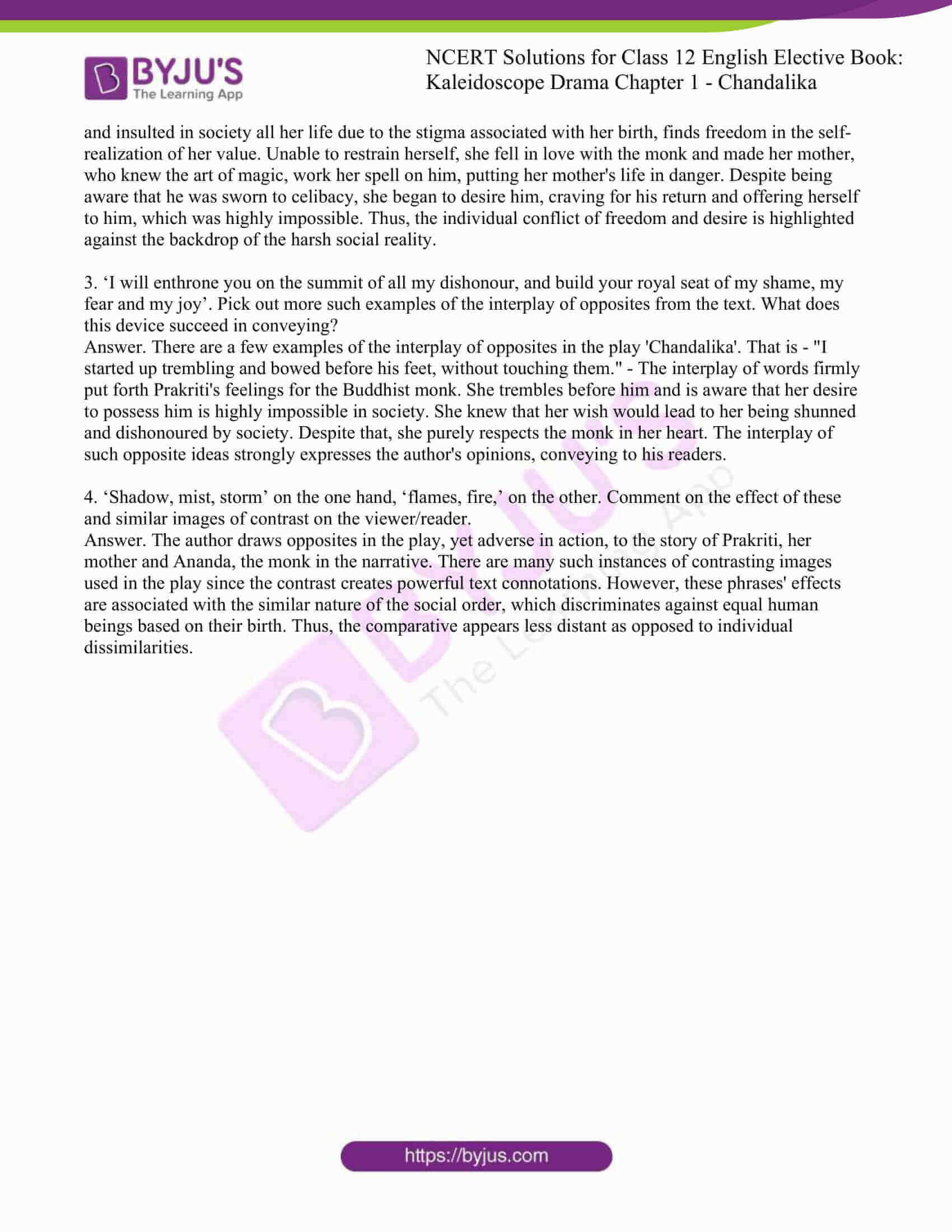 NCERT Solutions For Class 12 English Elective Book Kaleidoscope Drama ncert-solutions-for-class-12-english-elective-book-kaleidoscope-drama