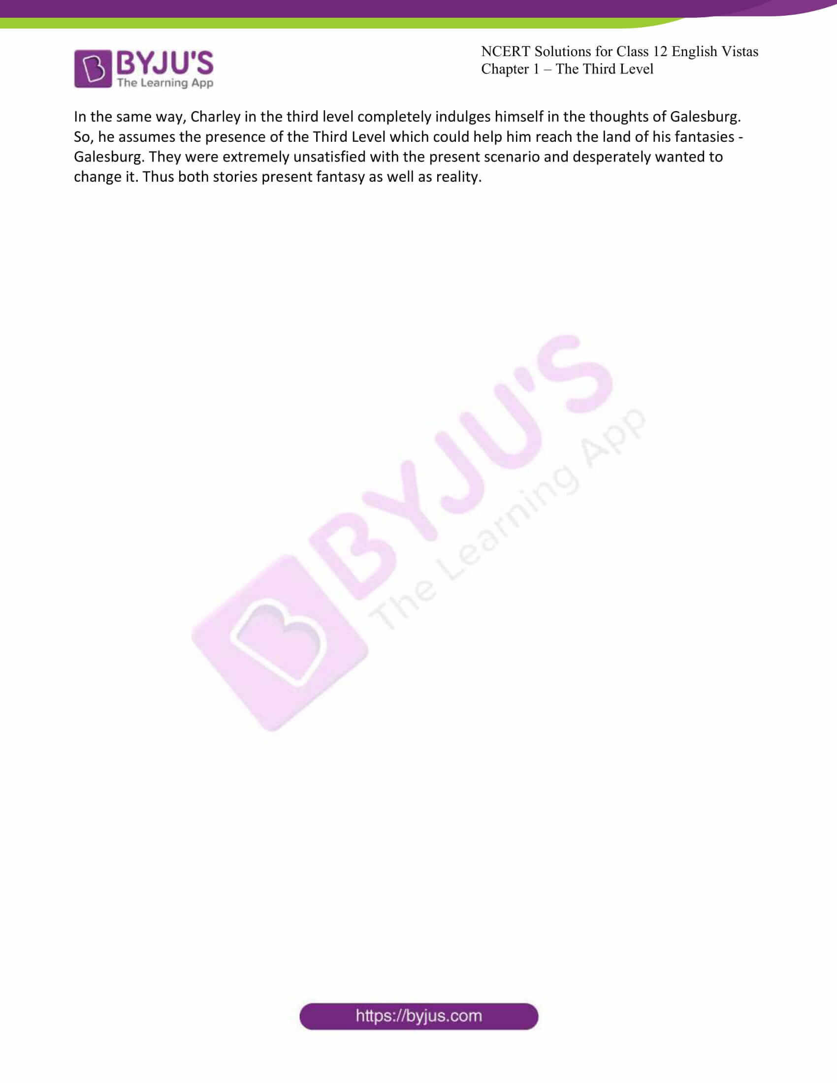 NCERT Solutions For Class 12 English Supplementary Book Vistas Chapter NCERT Solutions For Class 12 English Supplementary Book Vistas Chapter