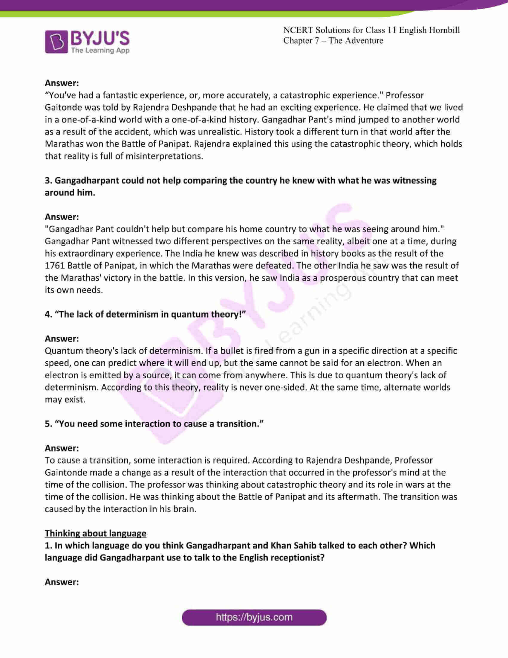 NCERT Solutions for Class 11 English Hornbill Reading Skills Chapter 7 ...