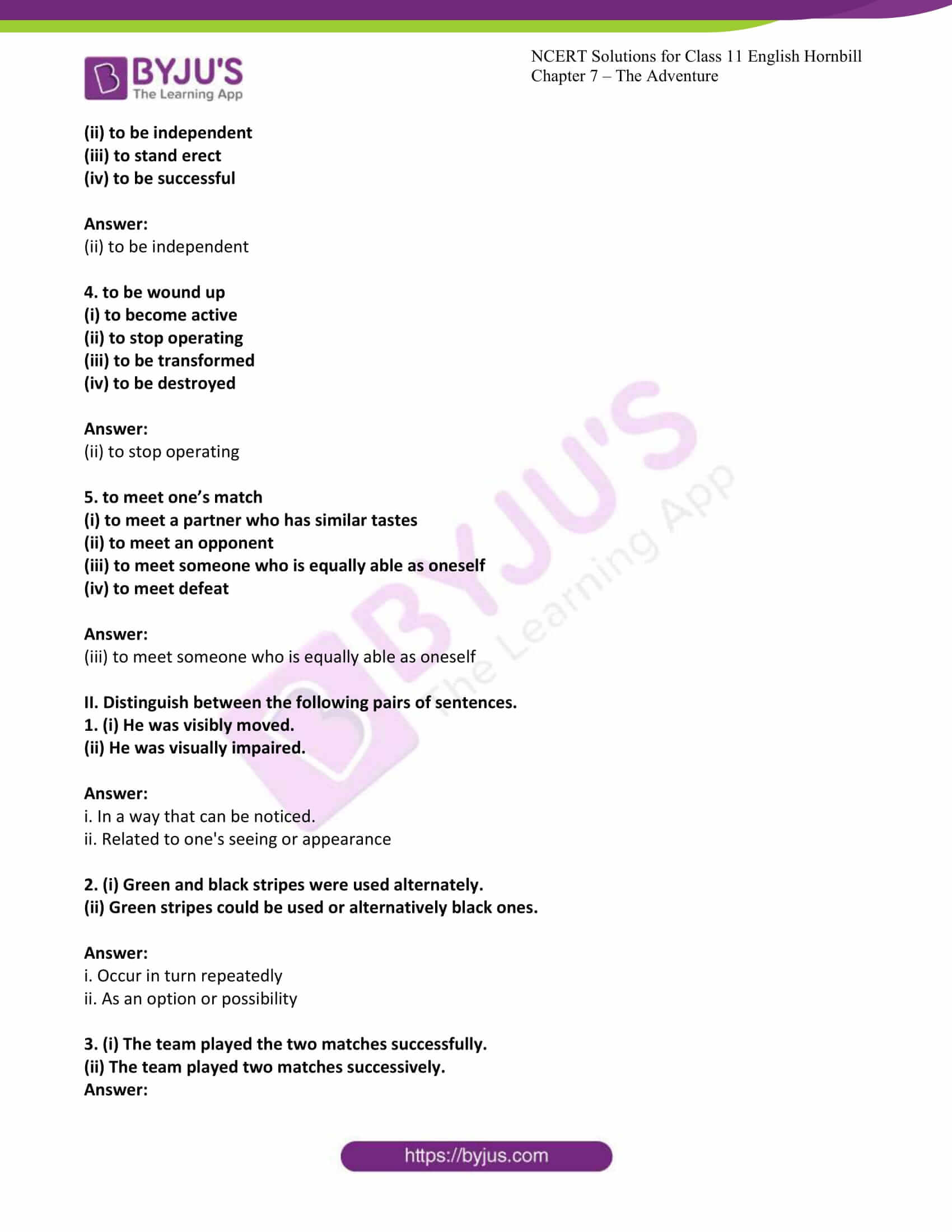 NCERT Solutions for Class 11 English Hornbill Reading Skills Chapter 7 ...