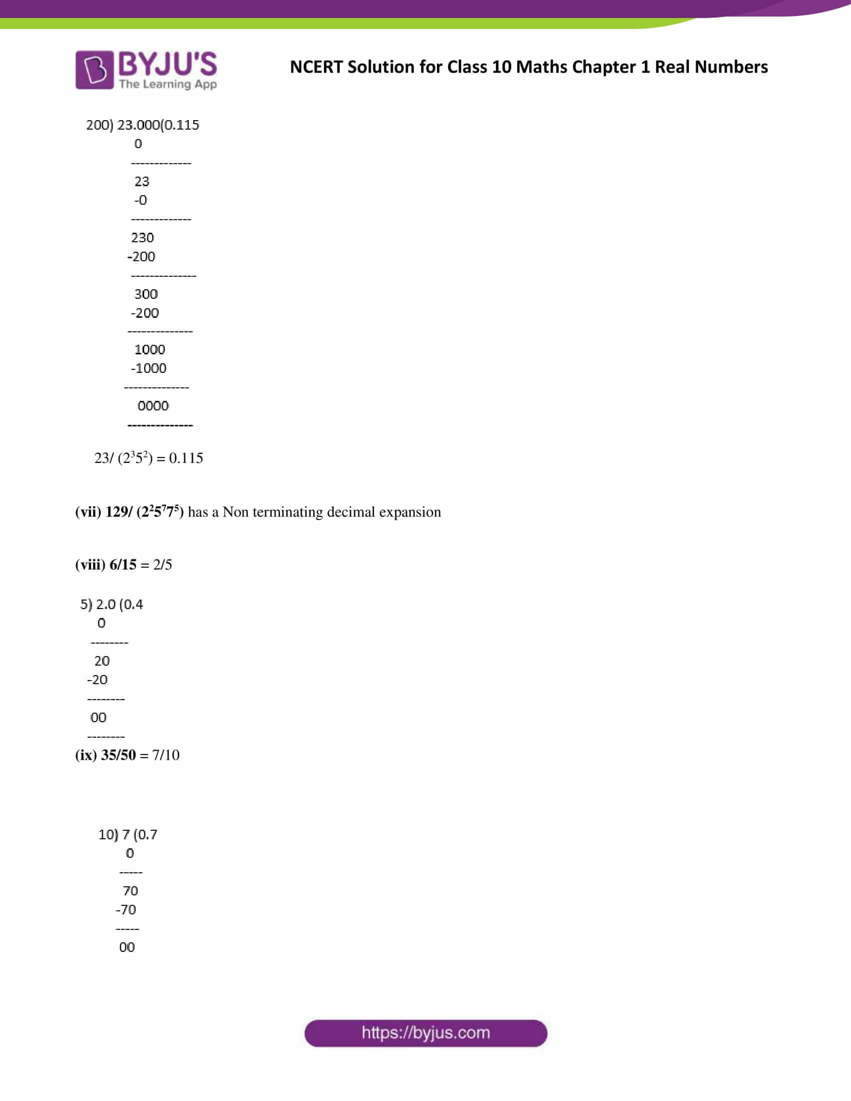 NCERT Solutions Class 10 Maths Chapter 1 Real Numbers Study Offline