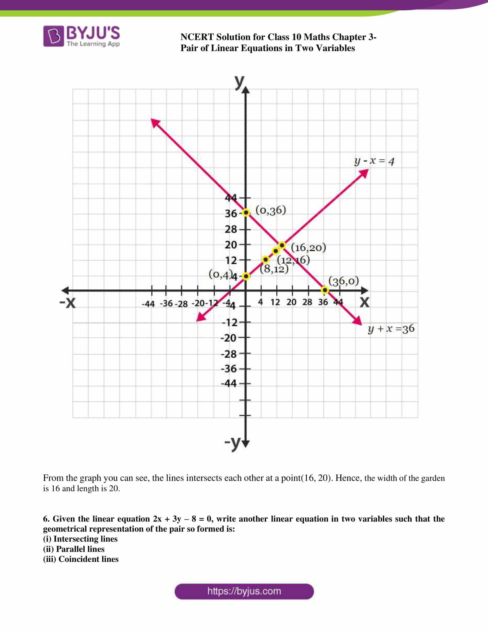 NCERT Solutions for Class 10 Maths Chapter 3 Pair of Linear Equations ...