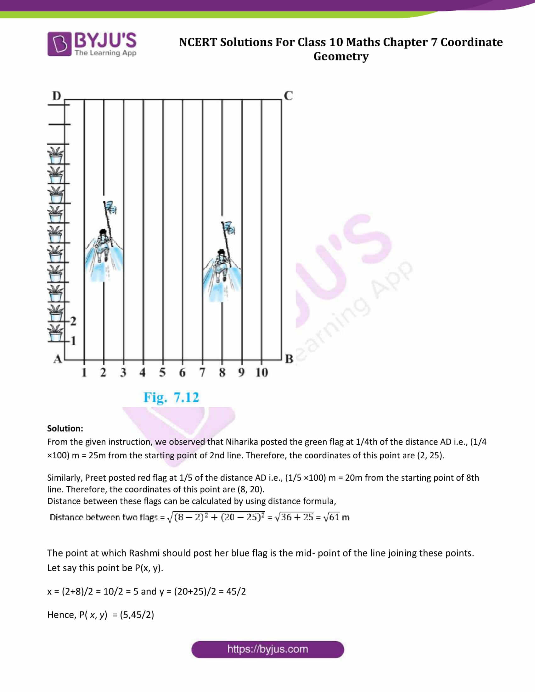 NCERT Solutions for Class 10 Maths Exercise 7.2 Chapter 7 Coordinates ...