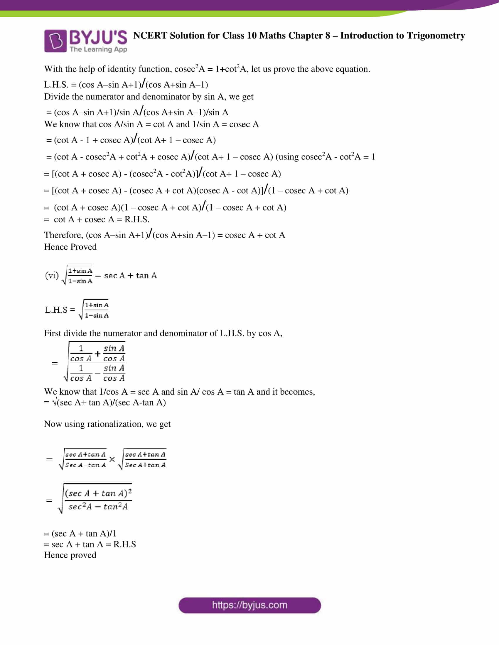 ncert solutions oct14 for class 10 maths chapter 8 introduction to ...