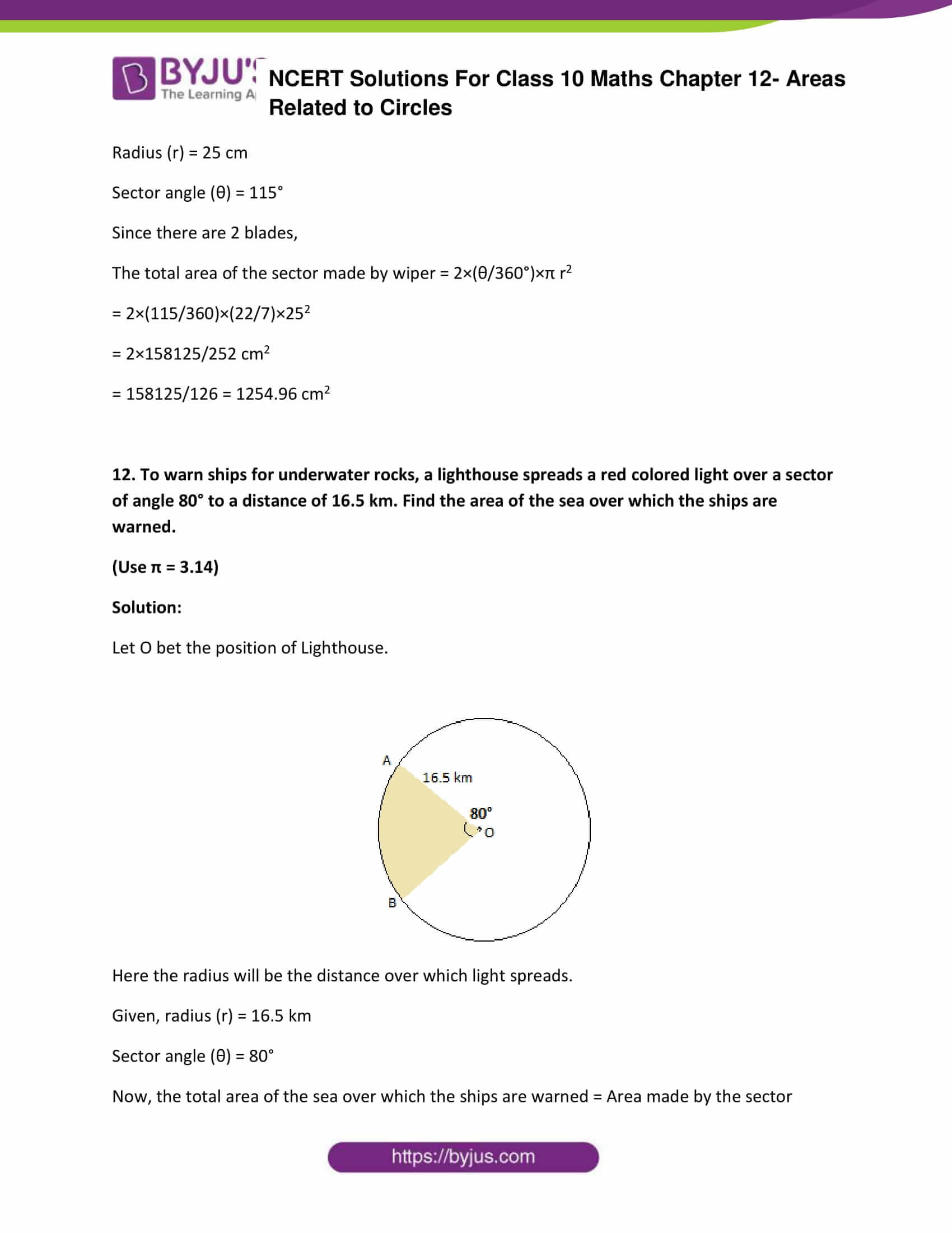ncert solutions oct26 for class 10 maths chapter 12 12