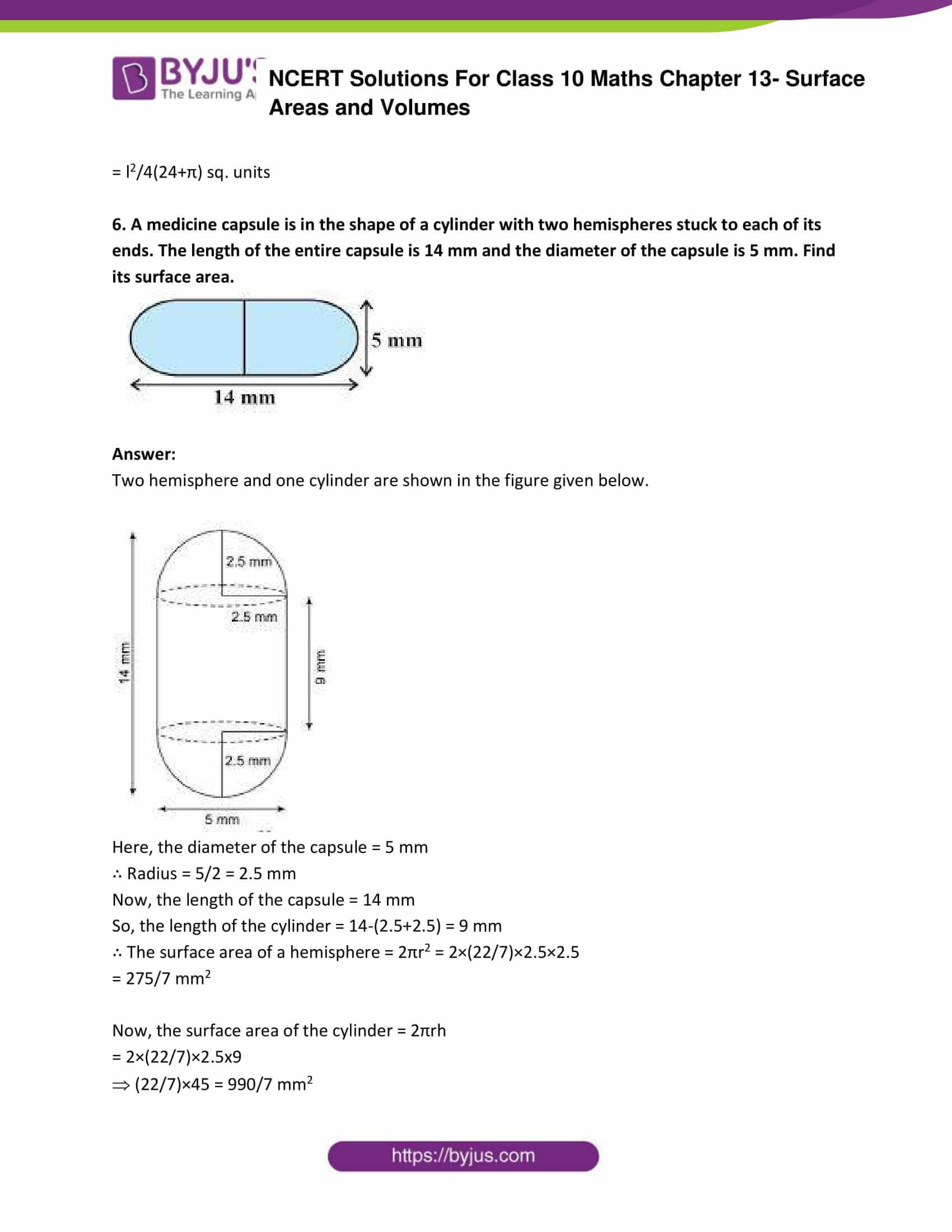NCERT Solutions Class 10 Maths Chapter 13 Surface Areas and Volumes
