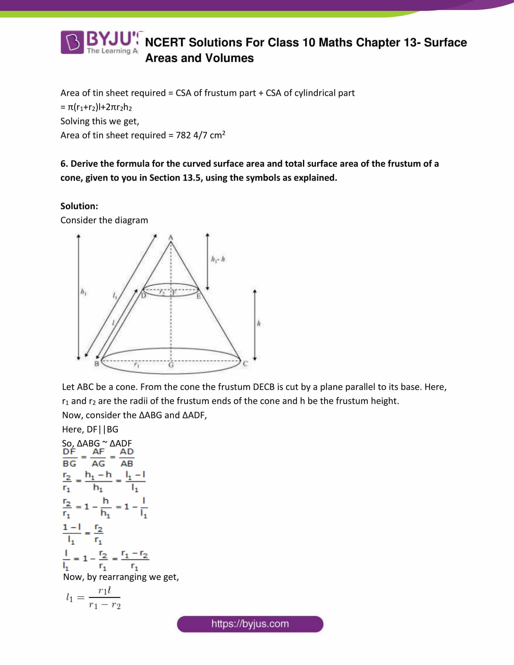 NCERT Solutions for Class 10 Maths Exercise 13.5 Chapter 13 Surface ...
