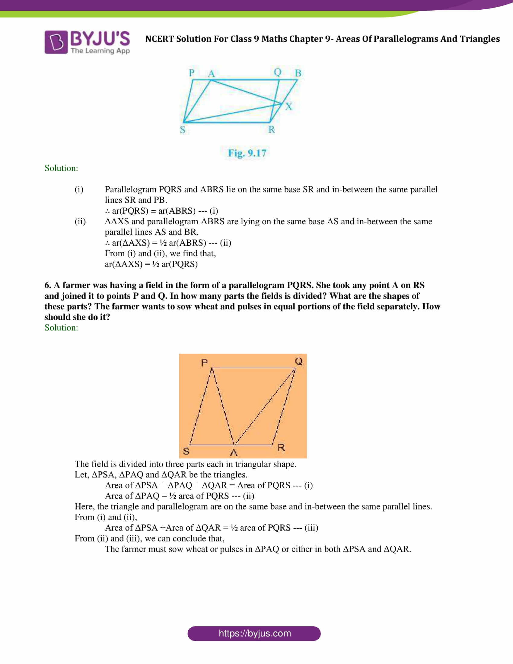 ncert sol nov11 for class 9 maths chapter 9 05