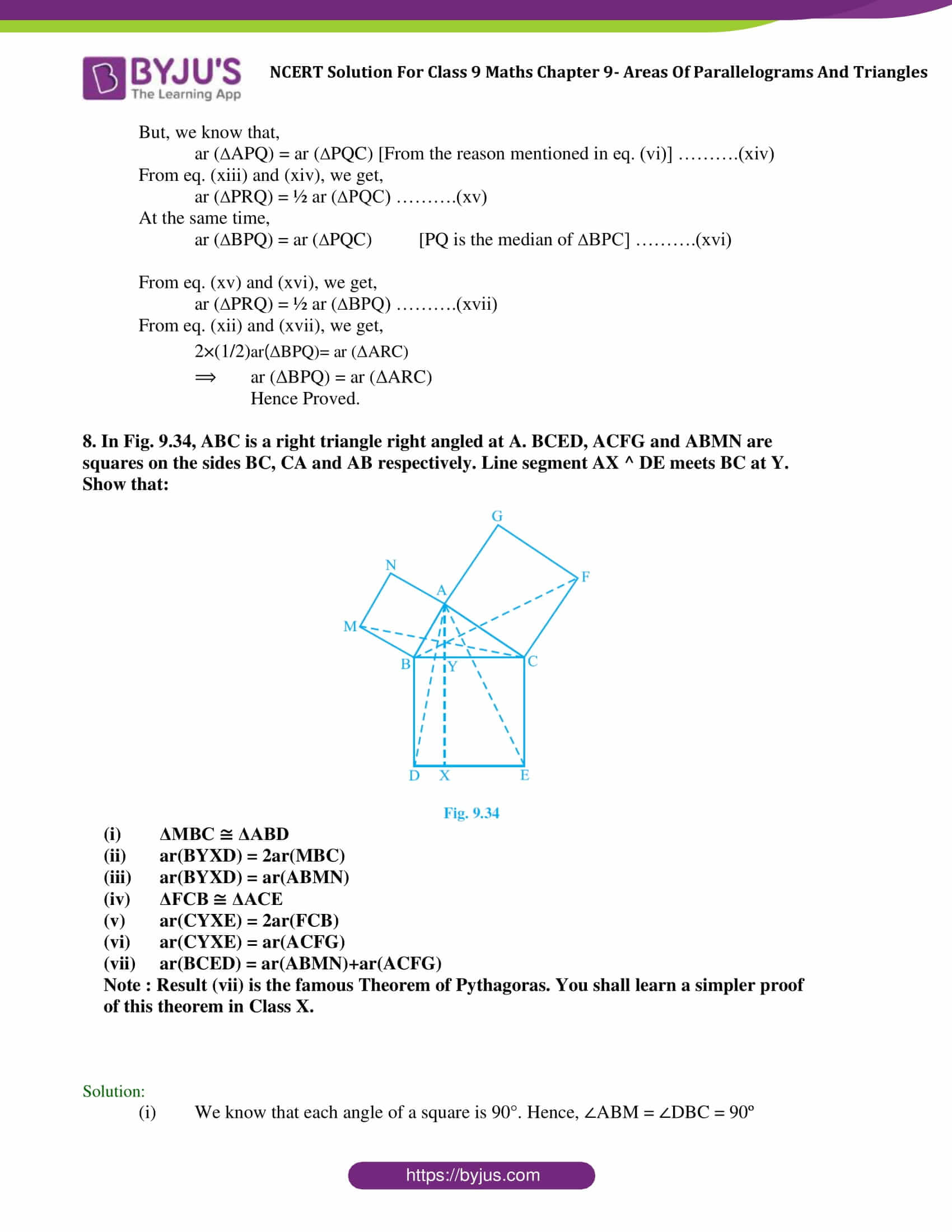 NCERT Solutions for Class 9 Maths Exercise 9.4 Chapter 9 Areas Of ...