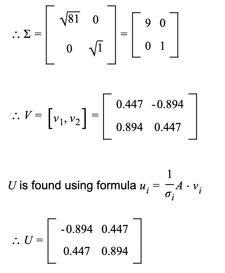 Singular Value Decomposition Singular Value Decomposition Of Matrix