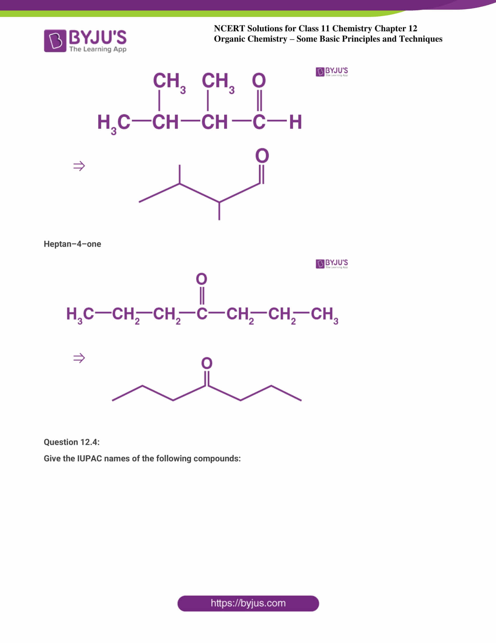 NCERT Solutions for Class 11 Chemistry Chapter 12 Organic Chemistry ...