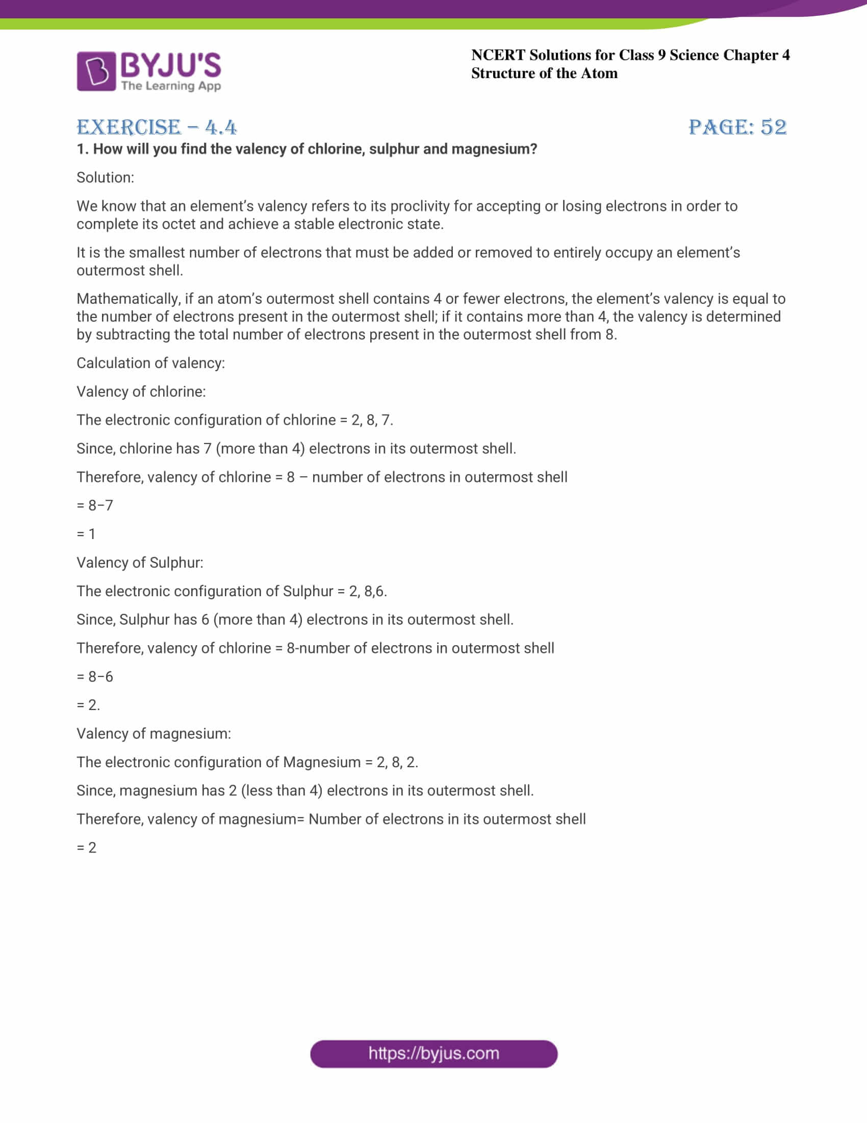 NCERT Solutions for Class 9 Science Chapter 4 Structure of The Atoms