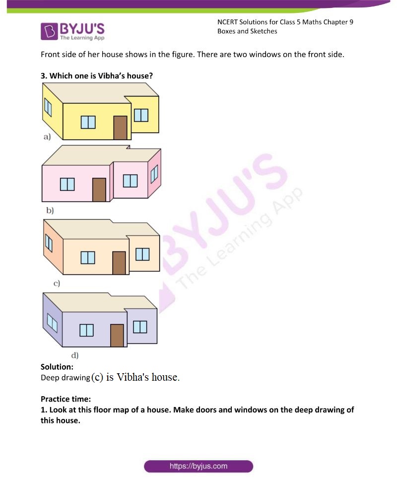 NCERT Solutions Class 5 Maths Chapter 9 Boxes and Sketches - Download Now