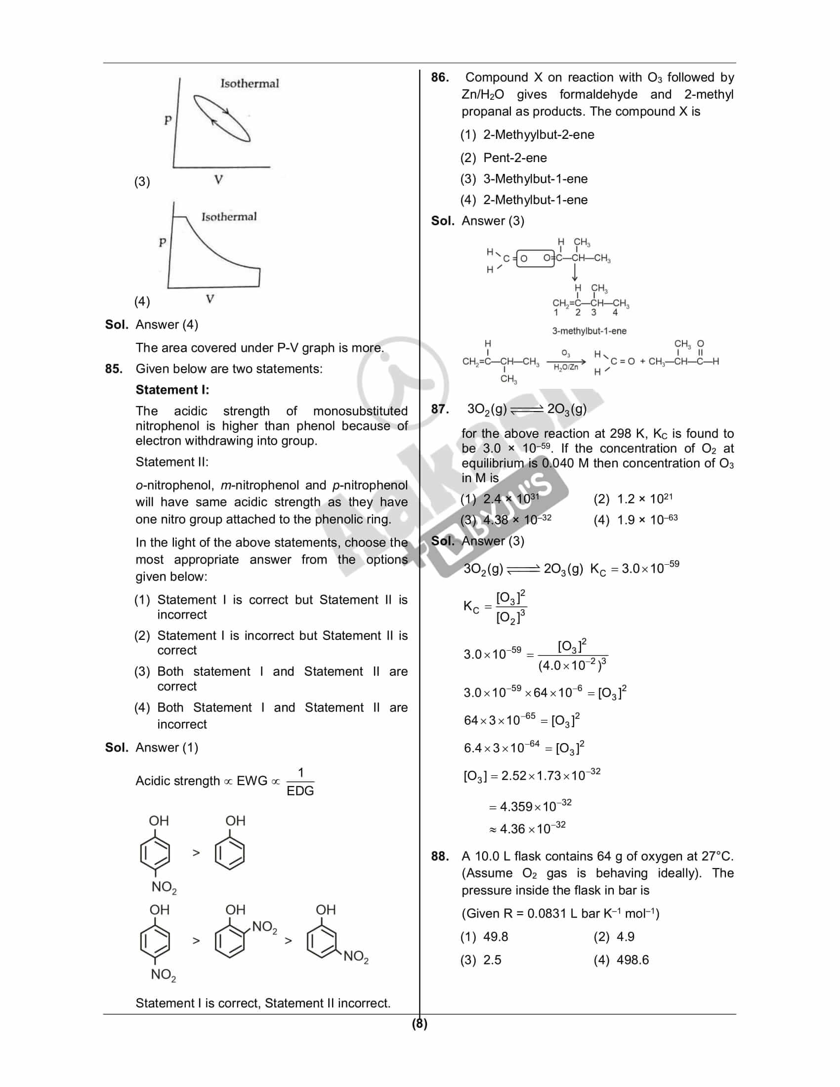 NEET 2022 Chemistry Question Paper With Solutions 17th July