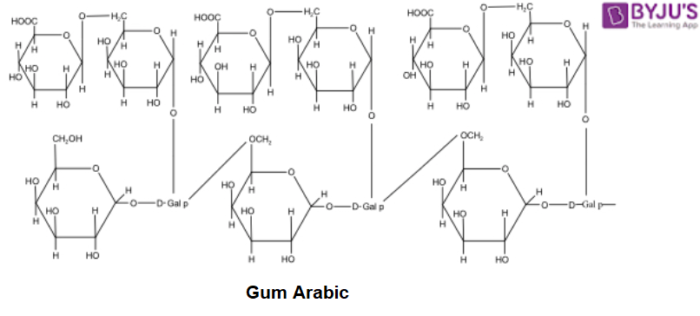 Gum Arabic - Structure, Molecular Mass, Properties and Uses