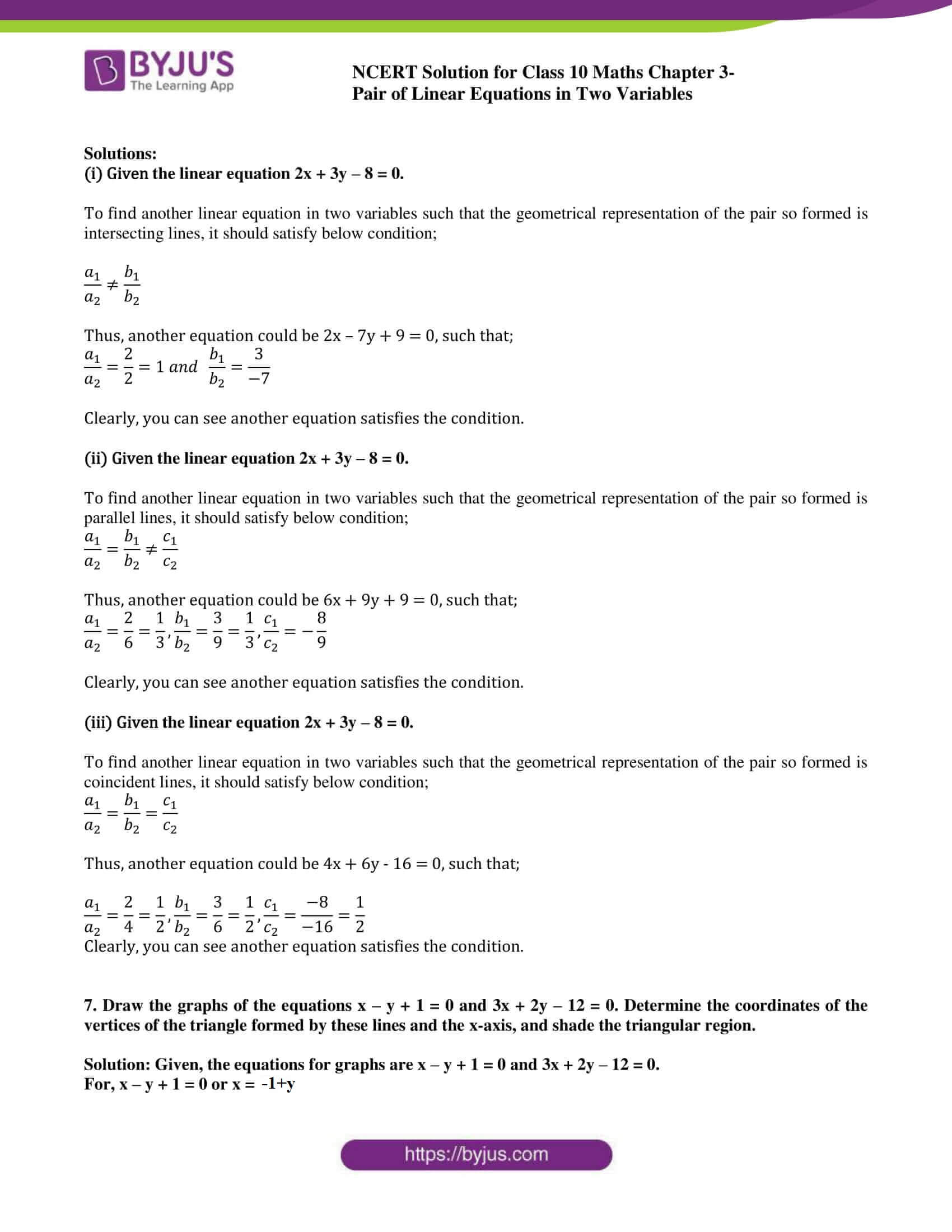 NCERT Solutions for Class 10 Maths Exercise 3.2 Chapter 3- linear equations in two variables