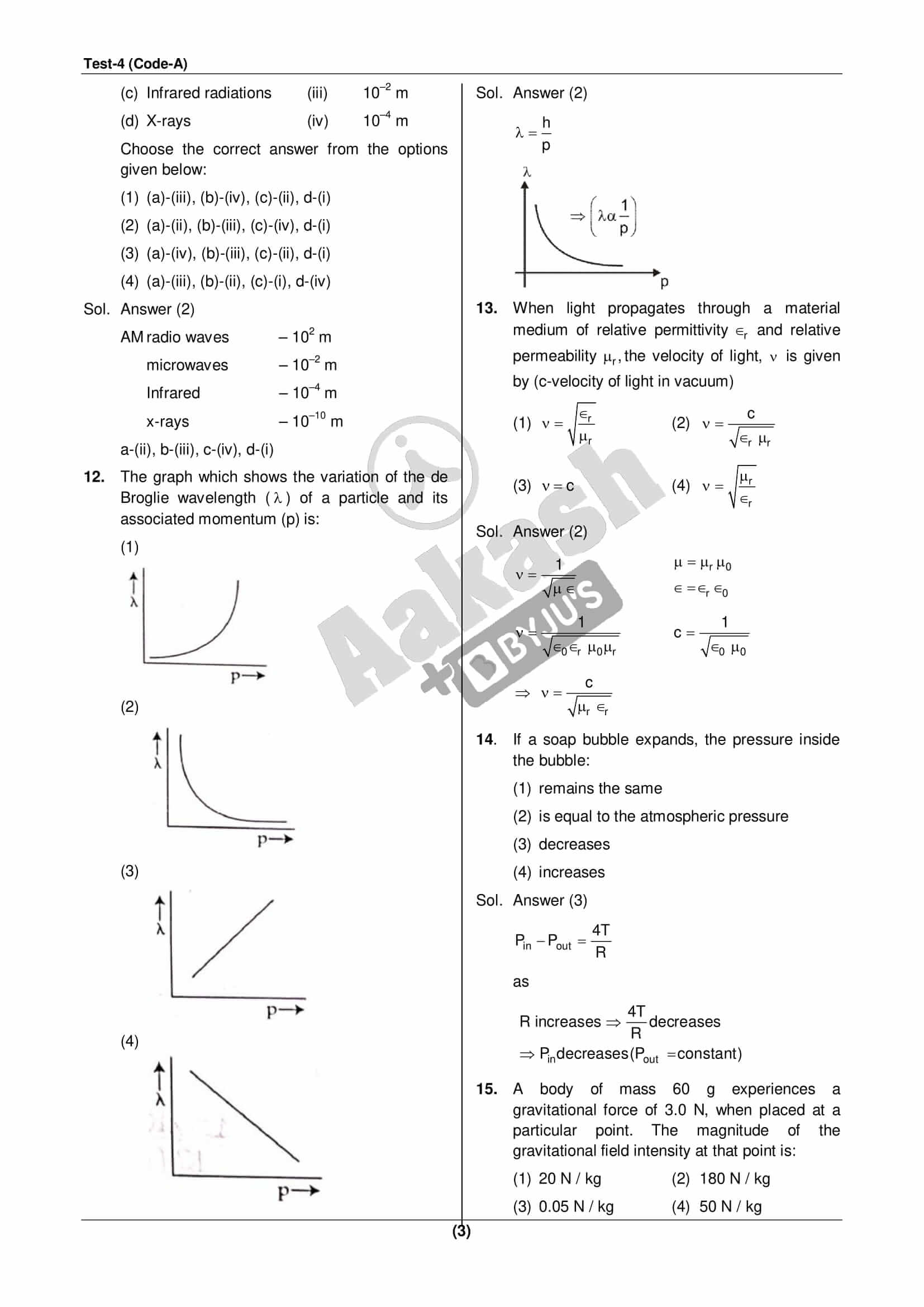 NEET 2022 Physics Question Paper 17 July NEET 2022 Physics Question Paper 17 July