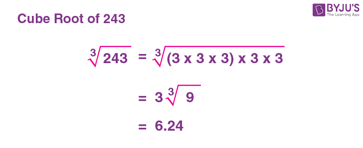 Cube Root Of 243 How To Find The Cube Root Of 243 