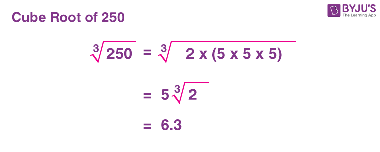 Cube Root Of 250 How To Calculate The Cube Root Of 250 