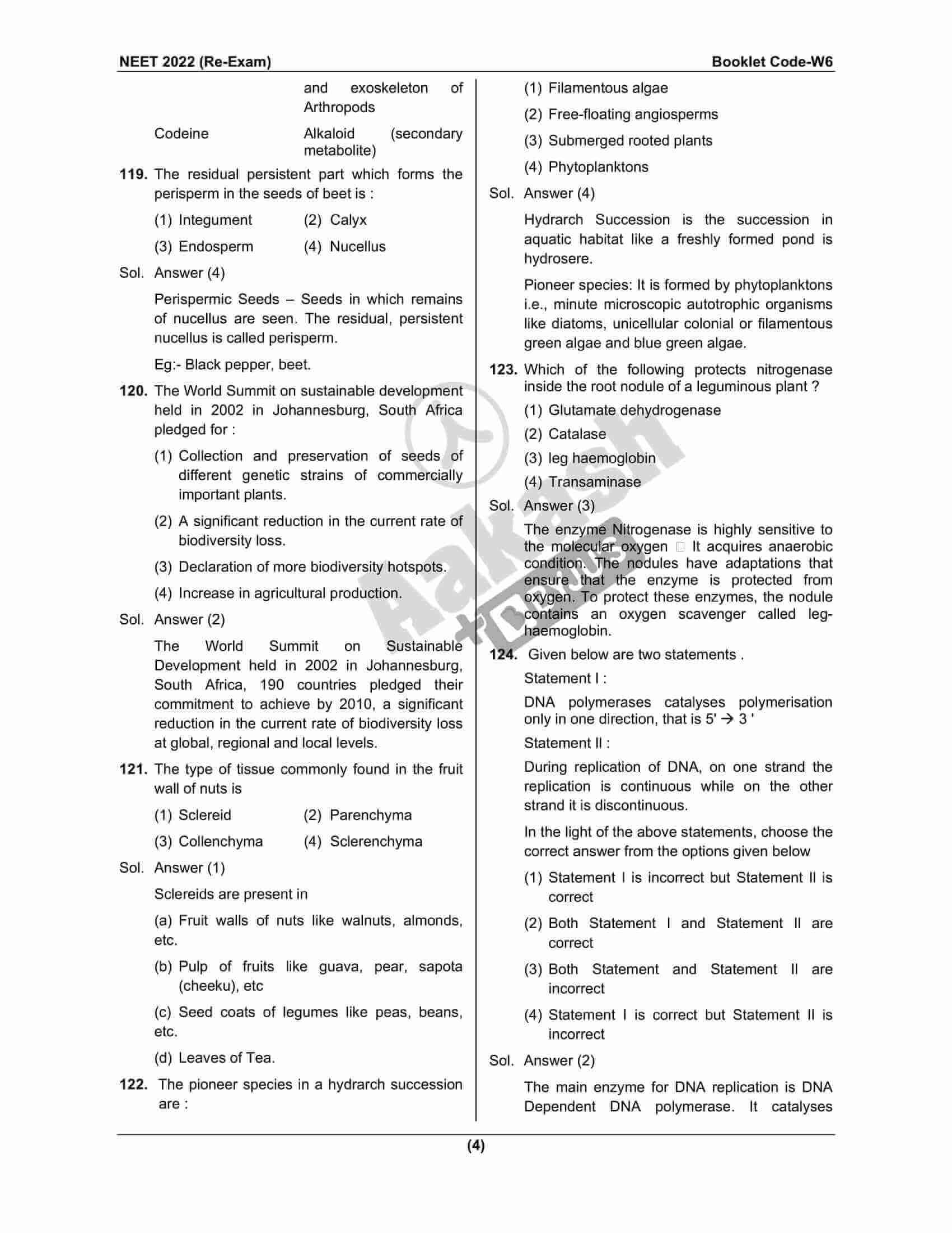 NEET UG 2022 Re exam Question Paper With Solutions 4 September NEET UG 2022 Re exam Question Paper With Solutions 4 September