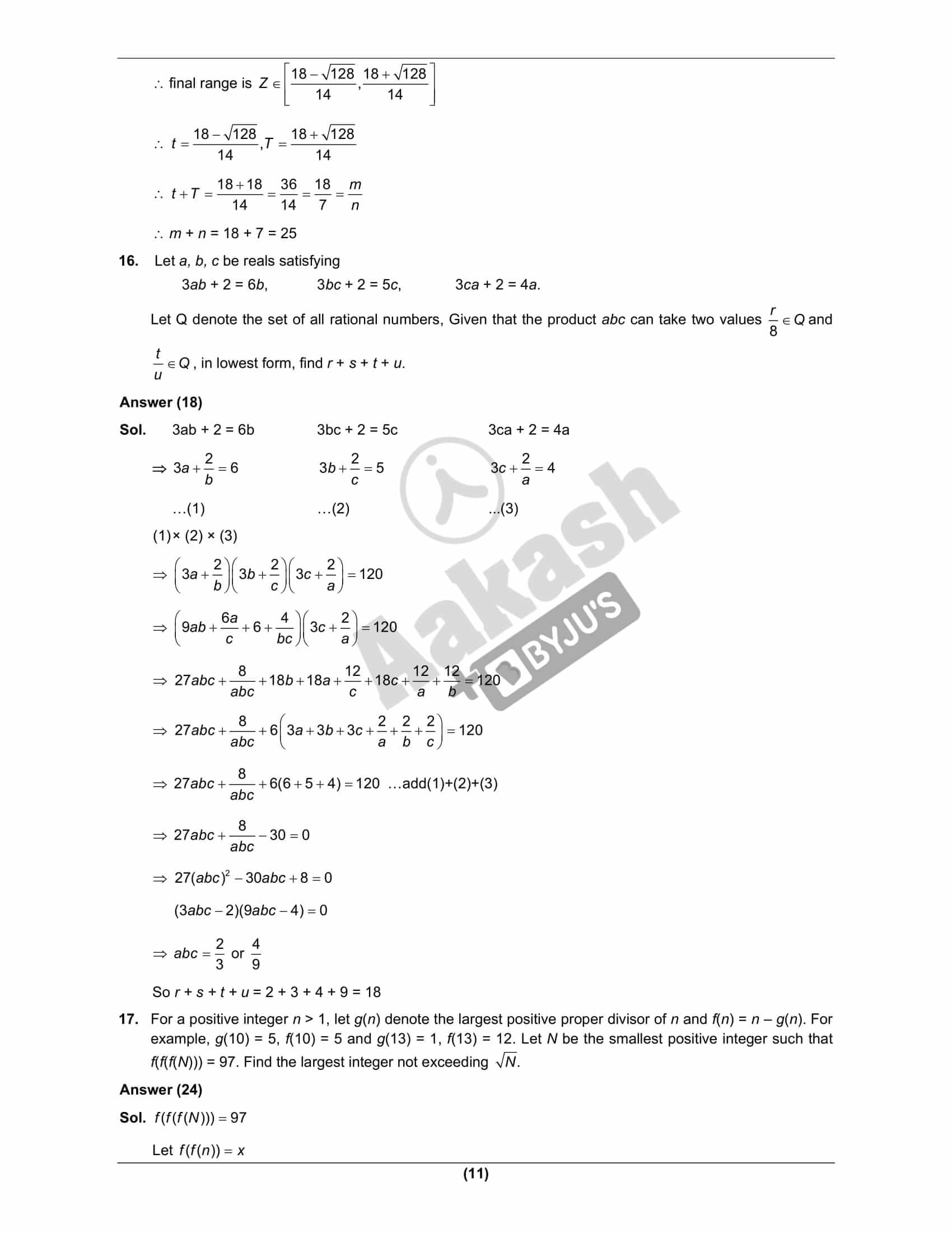 IOQM 2022 Question Paper Answer Key And Solutions Download PDF IOQM 2022 Question Paper Answer Key And Solutions Download PDF