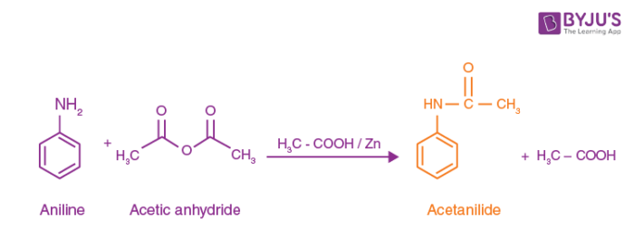 Chemistry Practical Class 12 Viva Questions on Preparation of Acetanilide.
